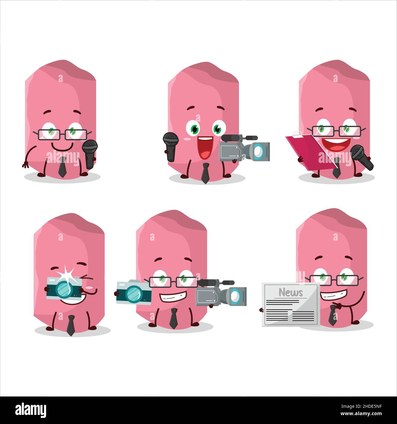 Child news reporter Stock Vector Images - Alamy