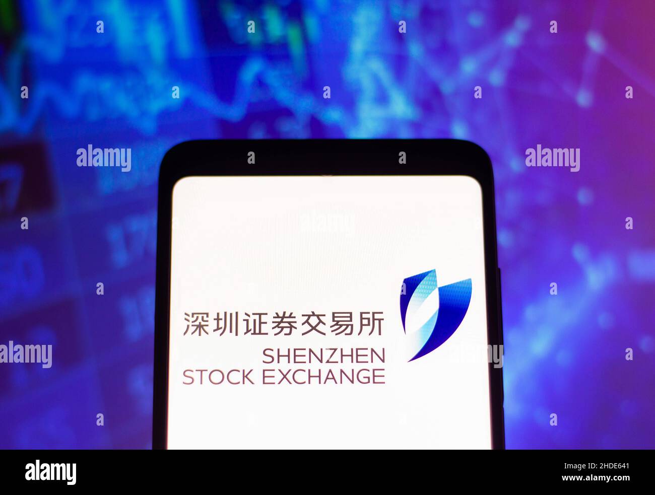 Brazil. 05th Jan, 2022. In this photo illustration, Shenzhen Stock ...