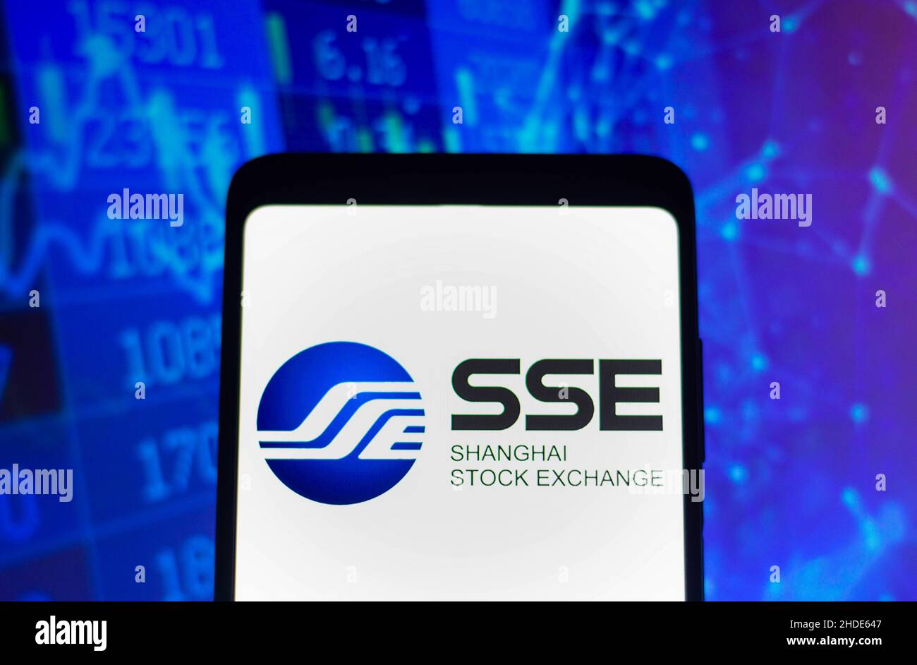 Brazil. 05th Jan, 2022. In this photo illustration, Shanghai Stock ...