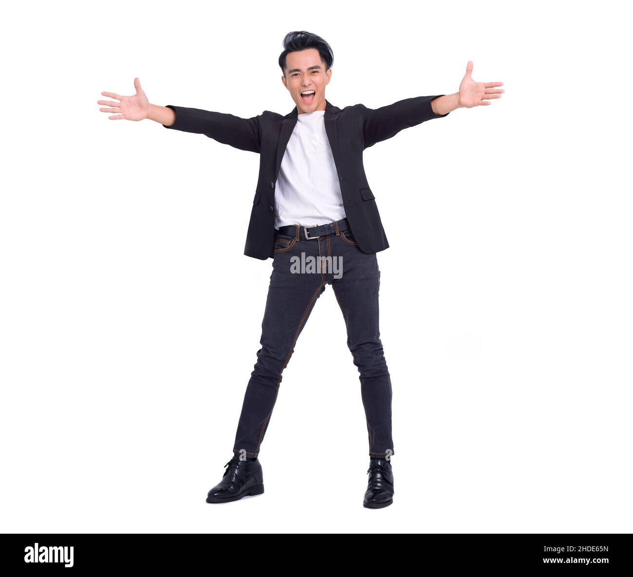 Portrait standing full length Cut Out Stock Images & Pictures - Alamy