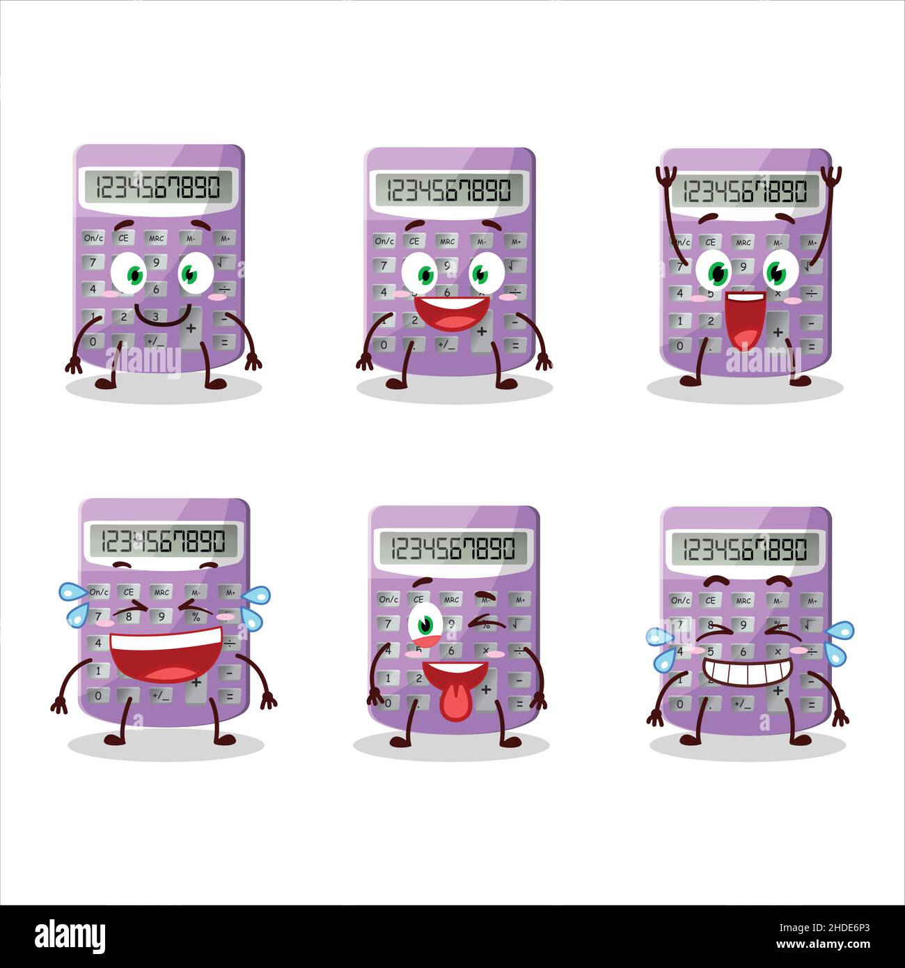 Calculating action Stock Vector Images - Alamy