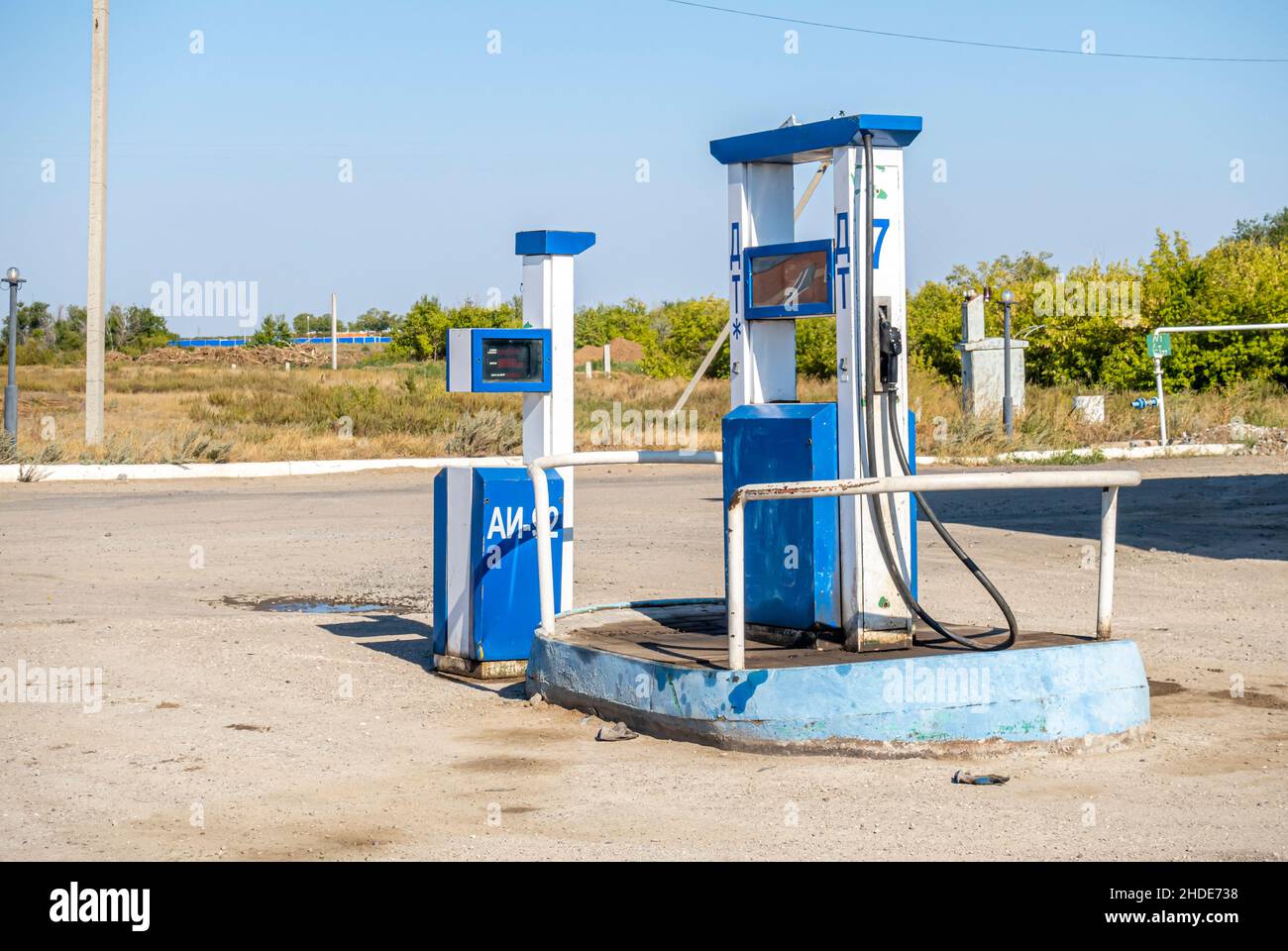 AI 92 fuel gas station stand, standard for former Soviet countries in ...
