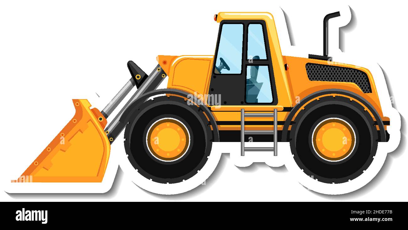 Skid Steer in cartoon style illustration Stock Vector Image & Art - Alamy