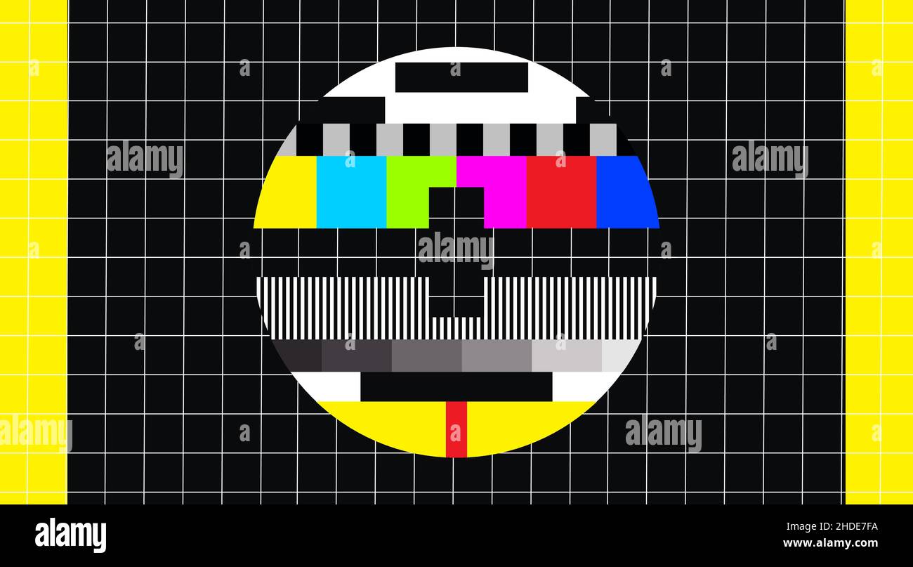 Abstract Glitch graphic inspired by Test Screen No Signal CRT RGB ...