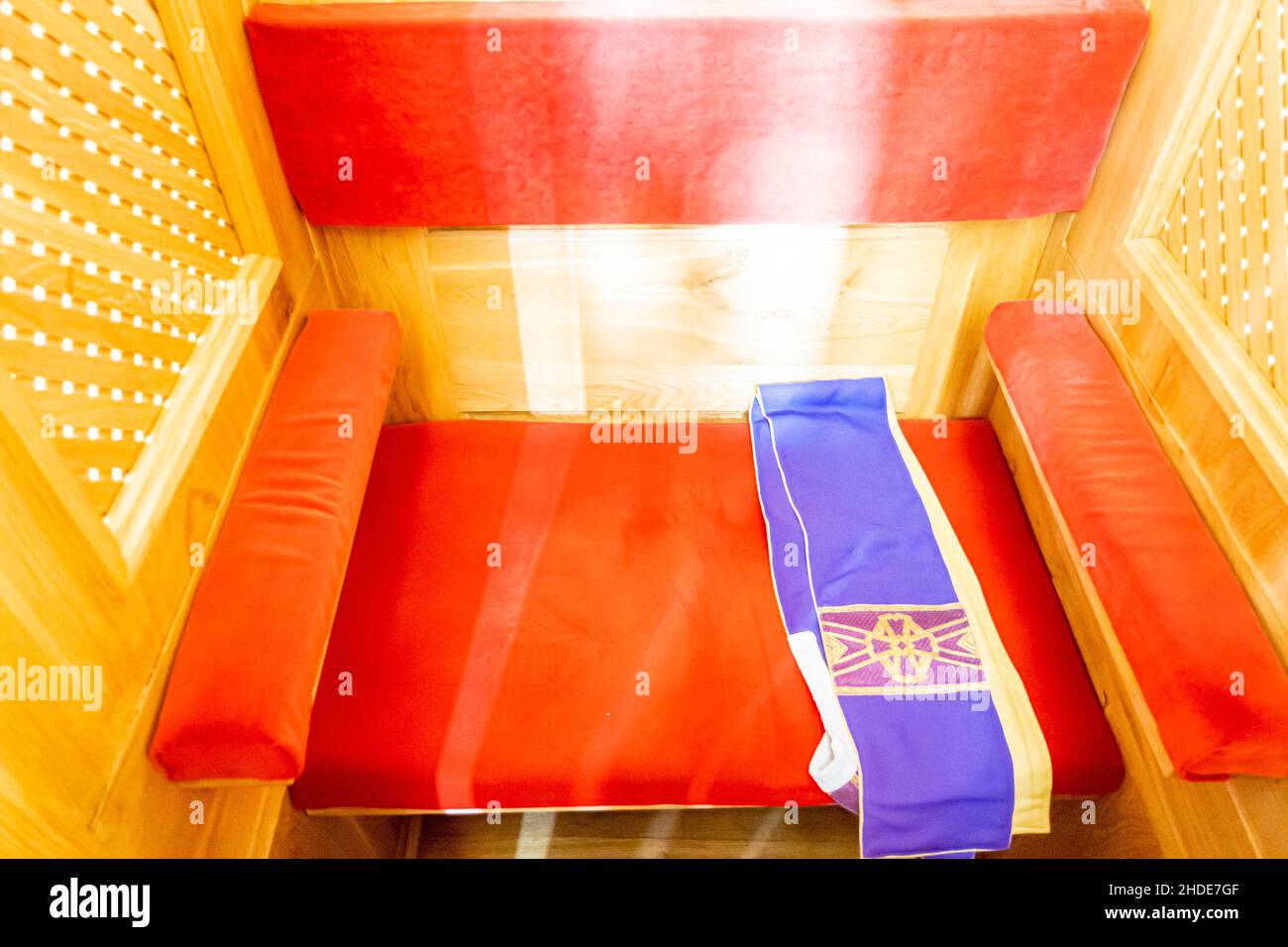 Confession booth hi-res stock photography and images - Alamy
