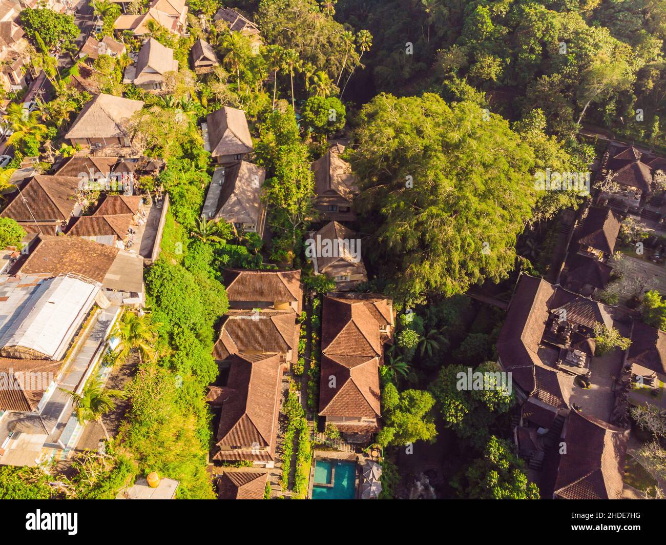 Photo from drone, Ubud. Aerial Landscapes in Ubud, Bali, Indonesia ...