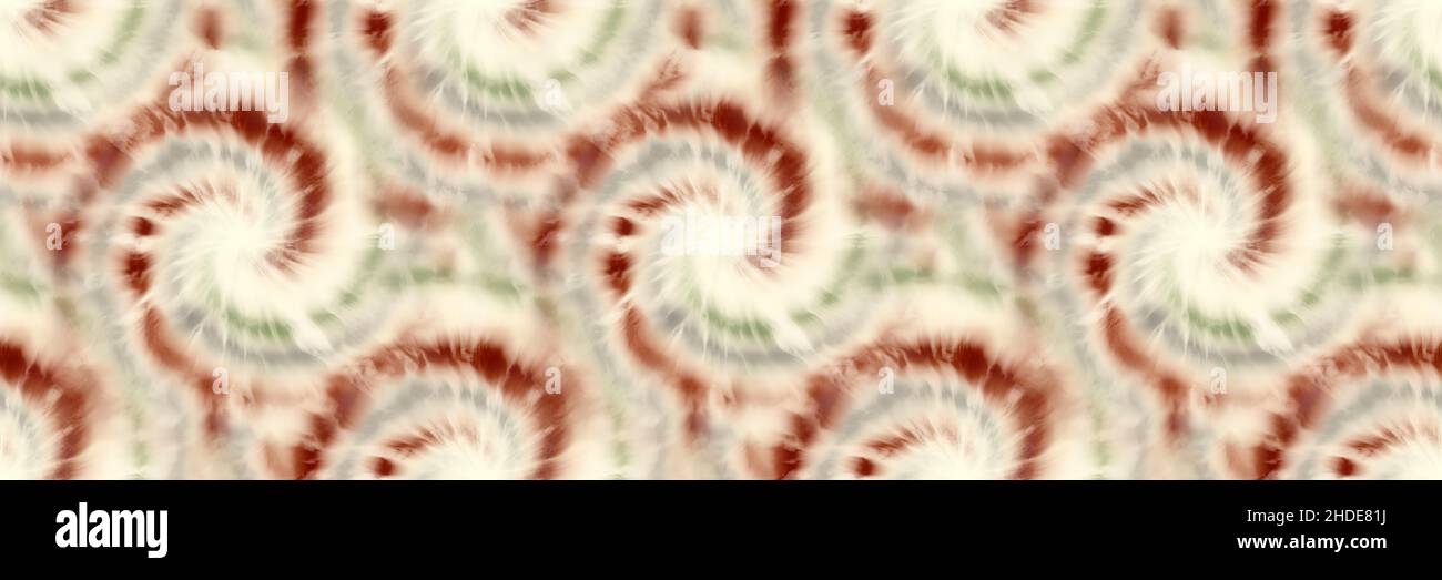Seamless funky 1970s tie dye border motif pattern for surface design ...