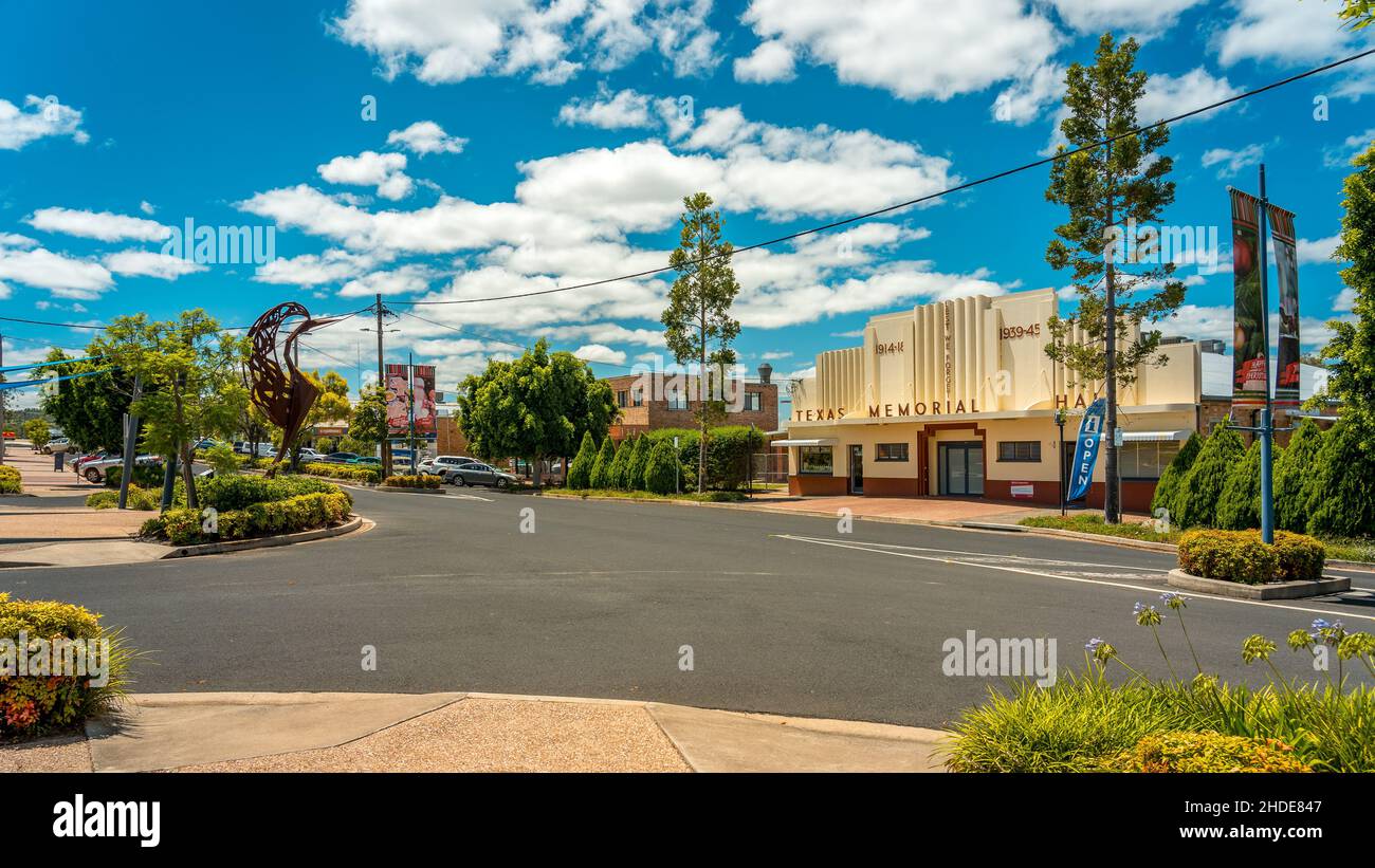 Texas, Queensland, Australia - Main street in town Stock Photo - Alamy