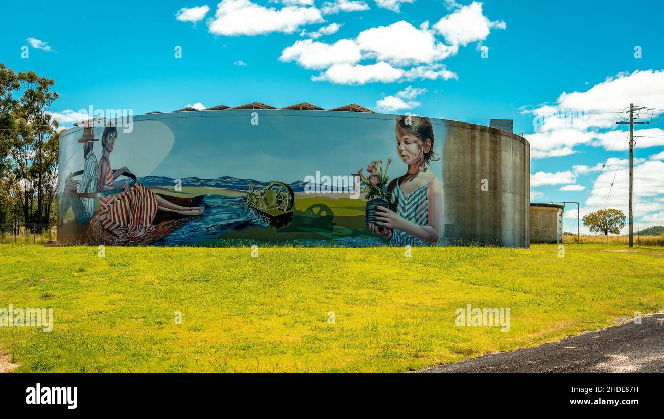 Texas, Queensland, Australia - Silo Art Stock Photo - Alamy