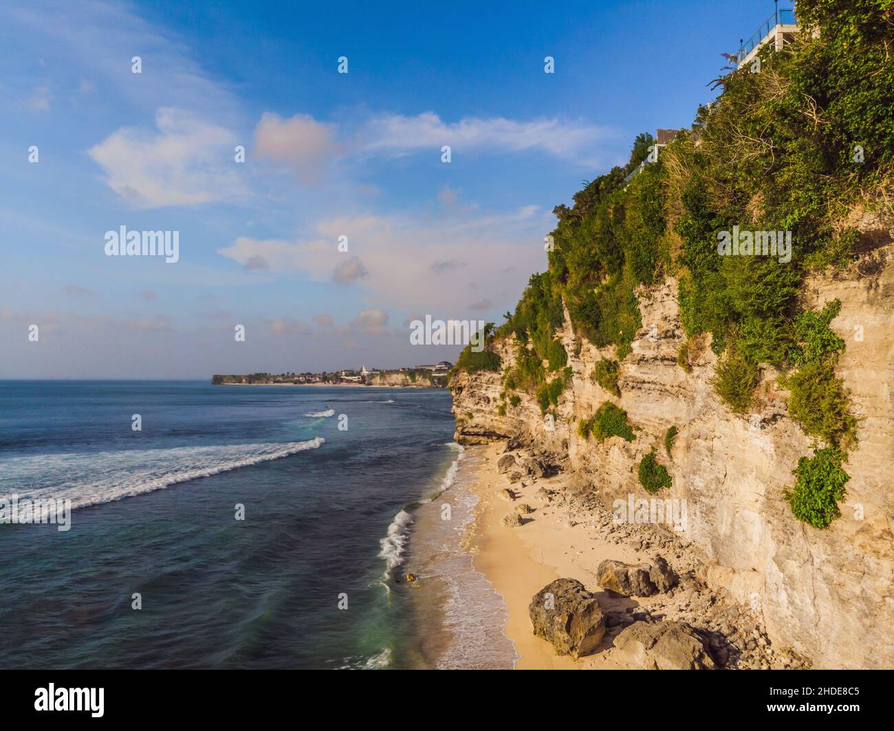 Aerial shot. Photos from the drone. Beach Dreamland Bali Indonesia ...