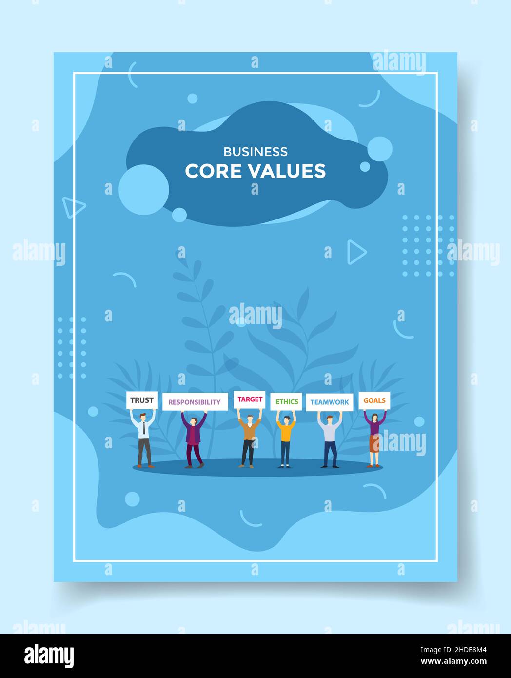 core values business concept for template of banners, flyer, books, and ...