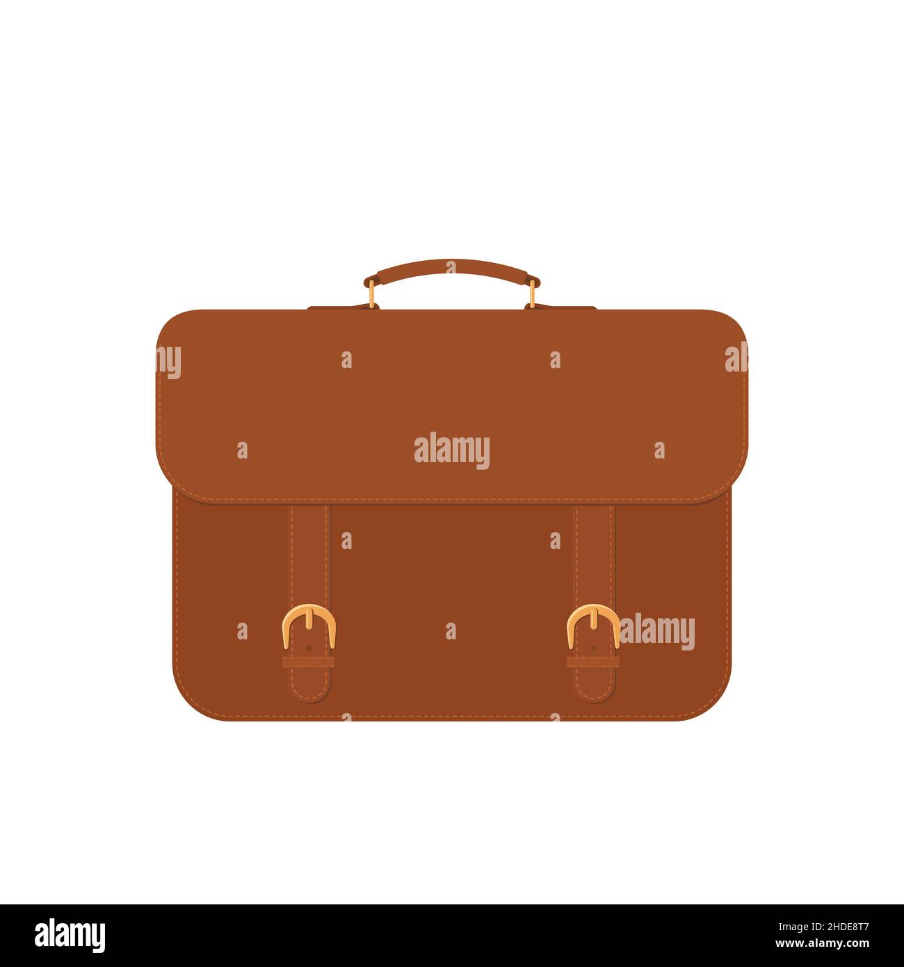 Briefcase isolated on white background. Cartoon flat style. Vector ...