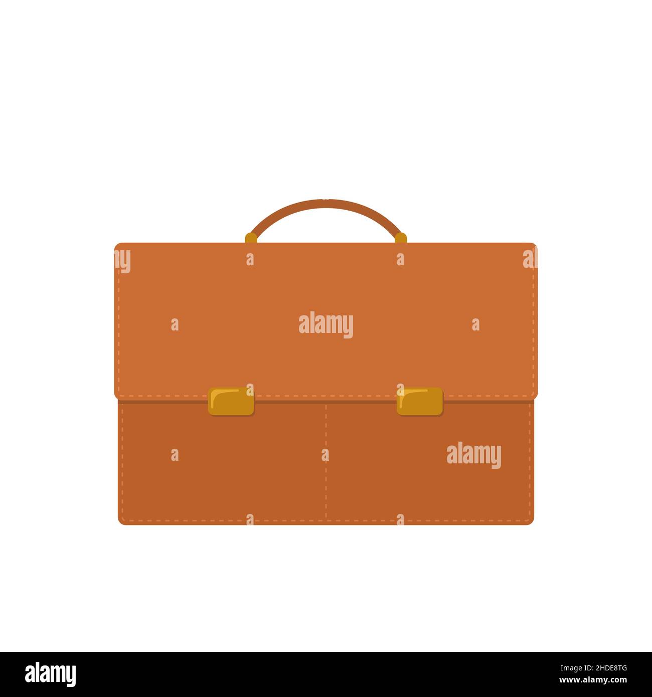 Briefcase isolated on white background. Cartoon flat style. Vector ...
