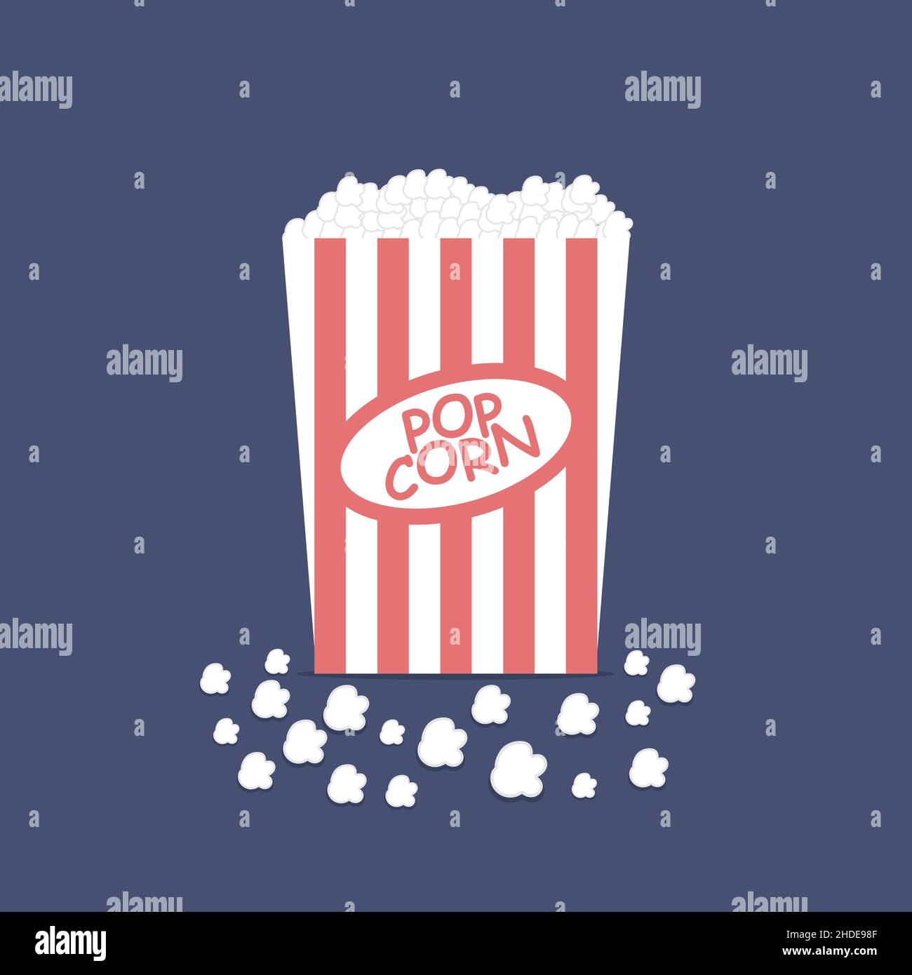 Empty popcorn bucket Stock Vector Images - Alamy
