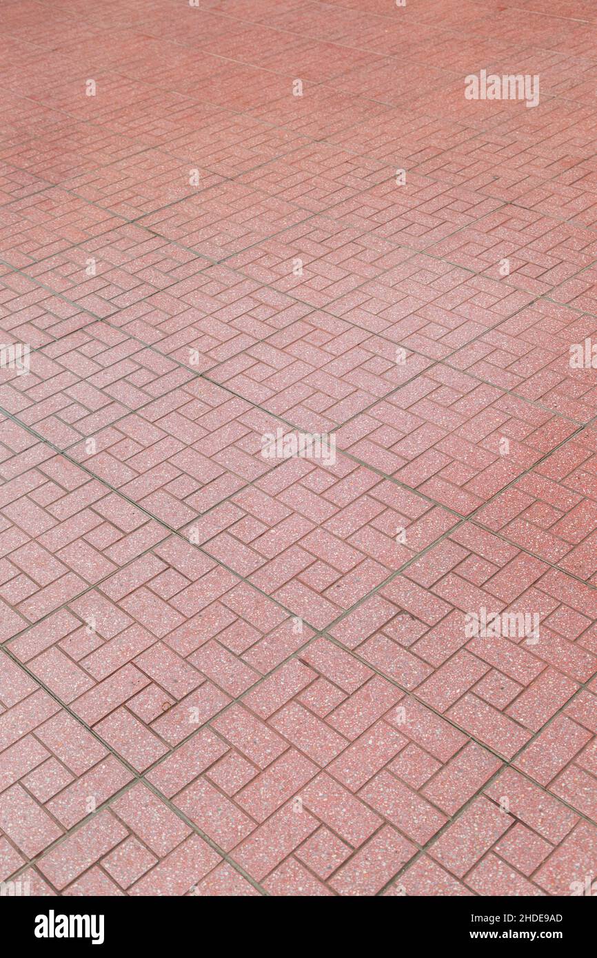 Red brick paving stones on a sidewalk background Stock Photo - Alamy