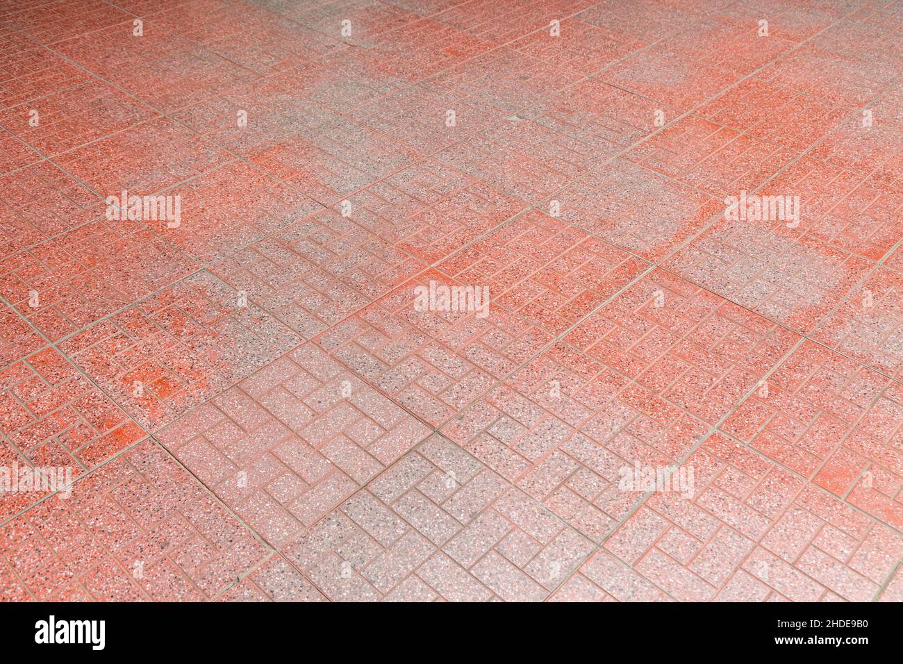 Red brick paving stones on a sidewalk background Stock Photo - Alamy