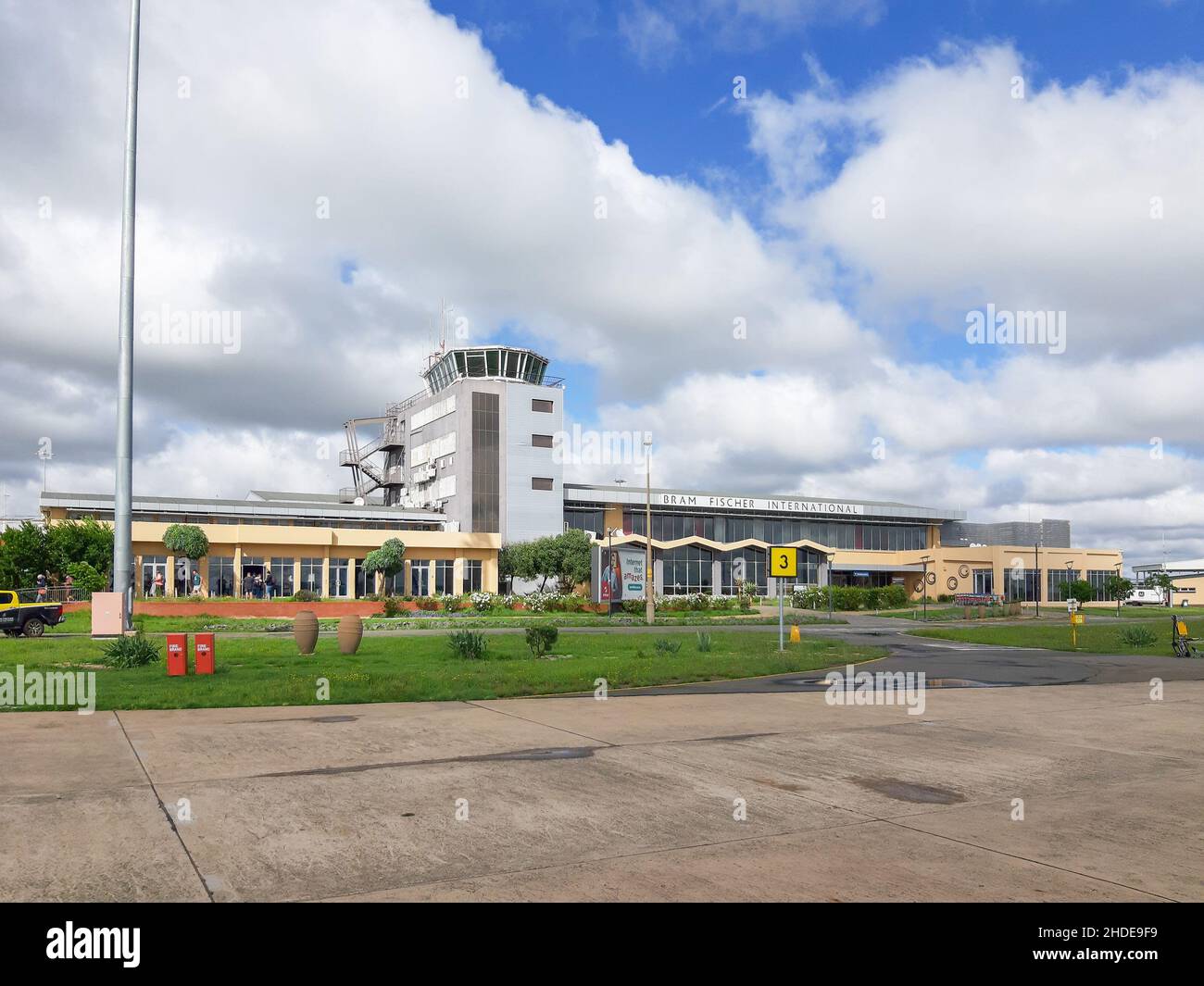BLOEMFONTEIN, SOUTH AFRICA - DEC 23, 2021: Terminal building of the ...