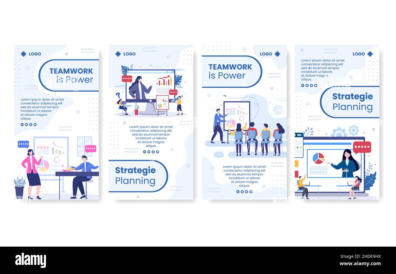 Business Online Training, Seminar or Courses Post Template Flat ...