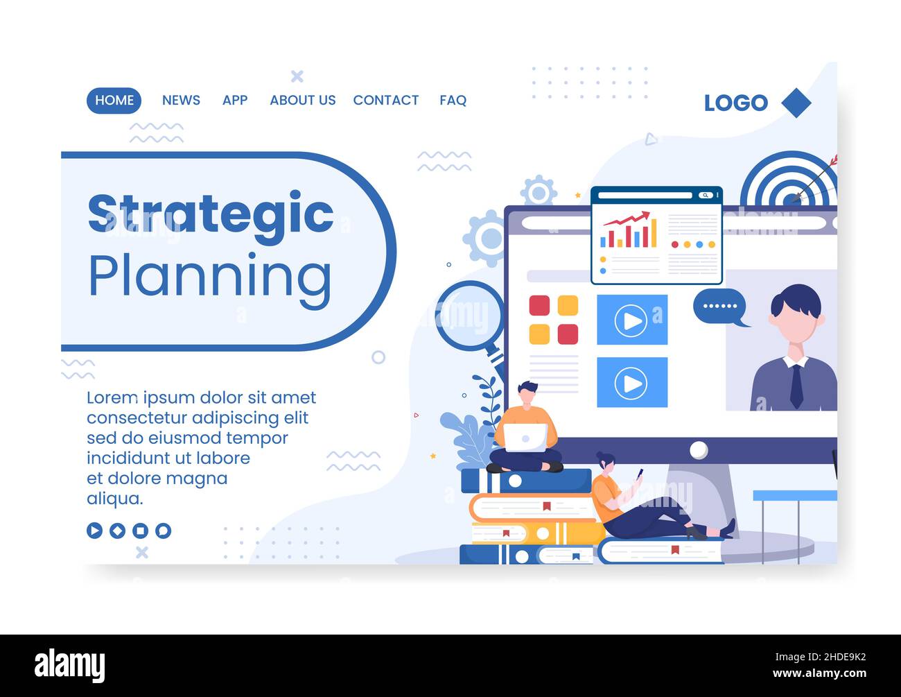 Business Online Training, Seminar or Courses Post Template Flat ...