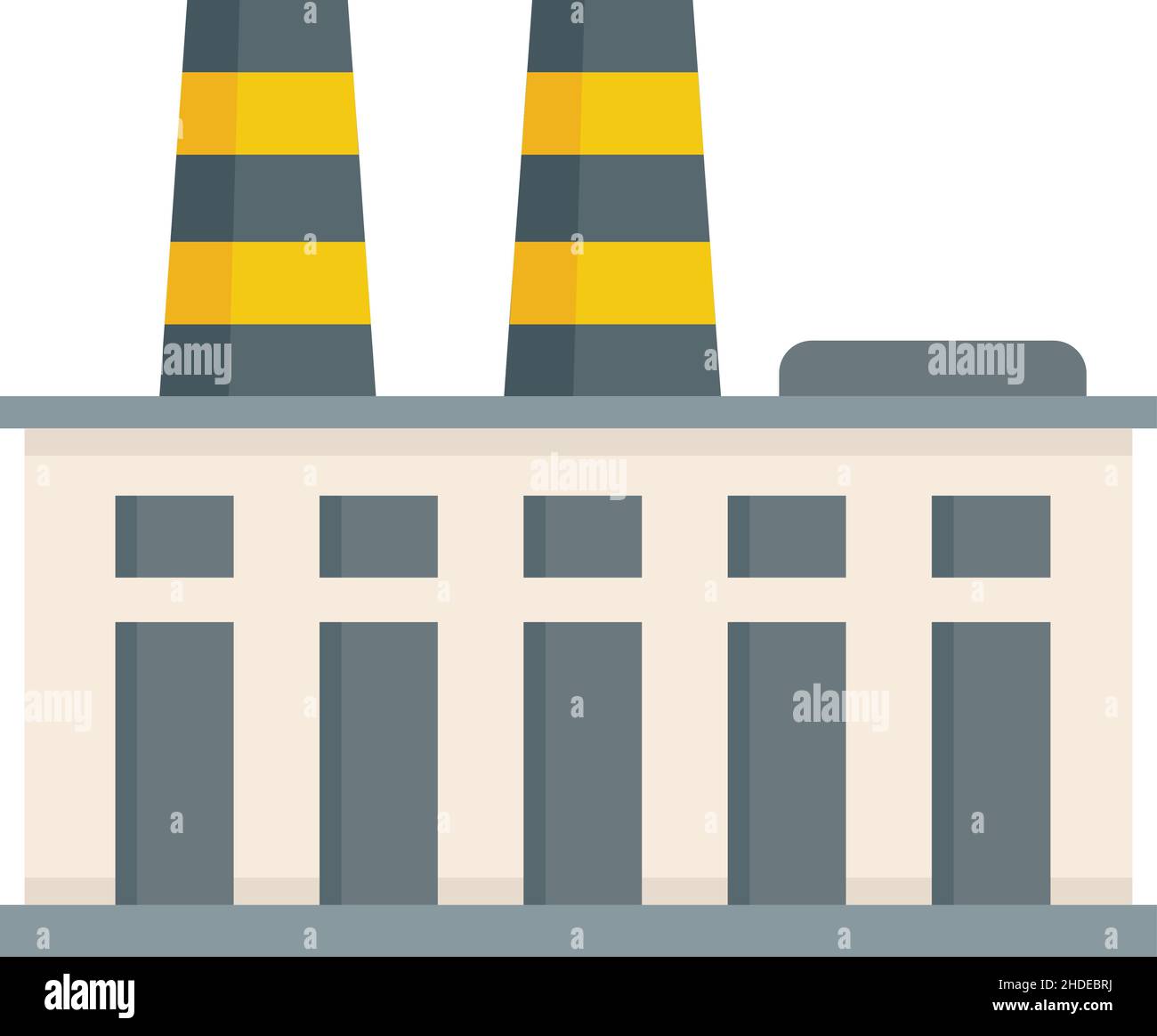 Metallurgy factory icon. Flat illustration of Metallurgy factory vector ...