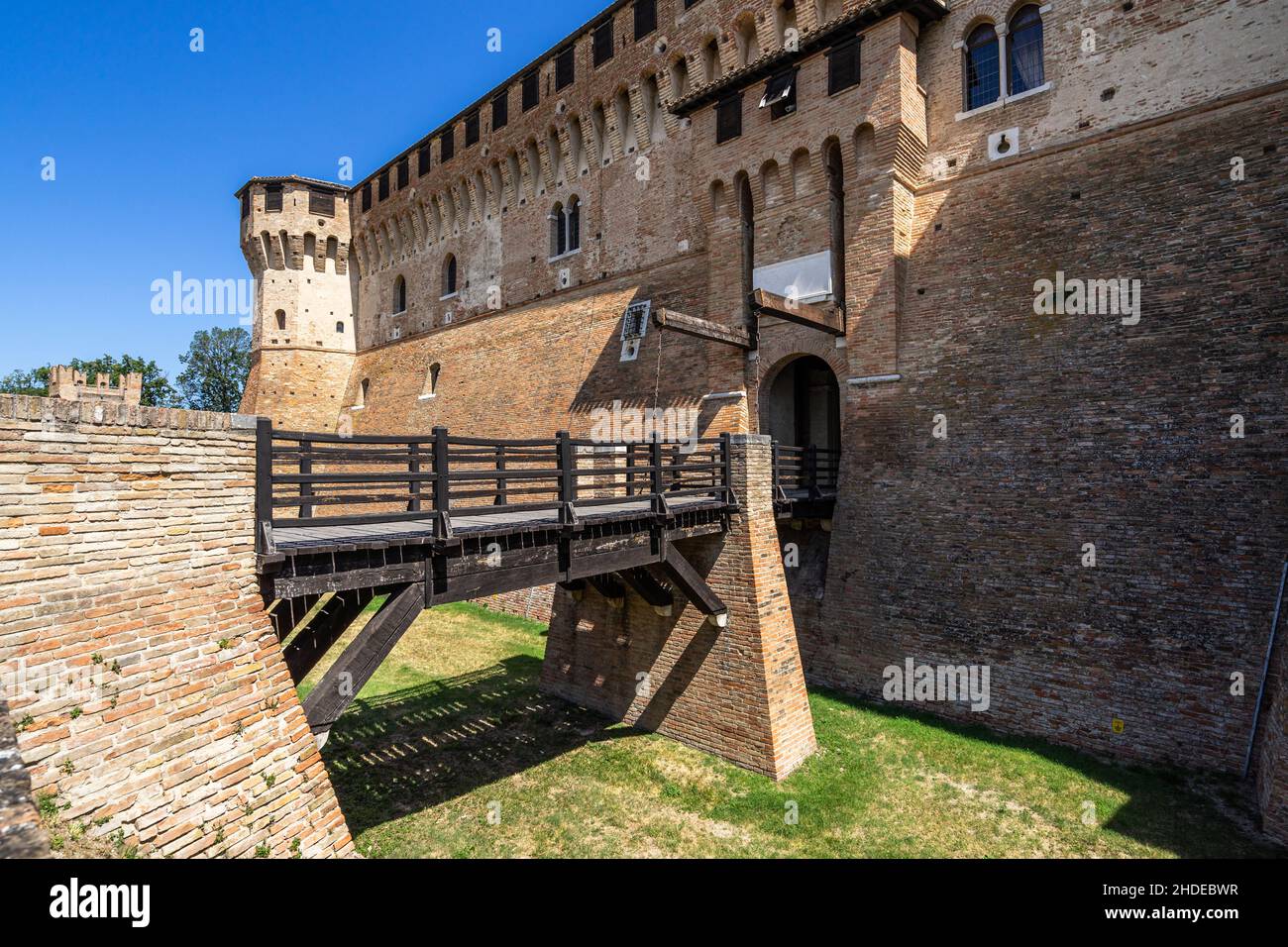 View of Gradara castle, one of the best preserved in Italy. It is the ...