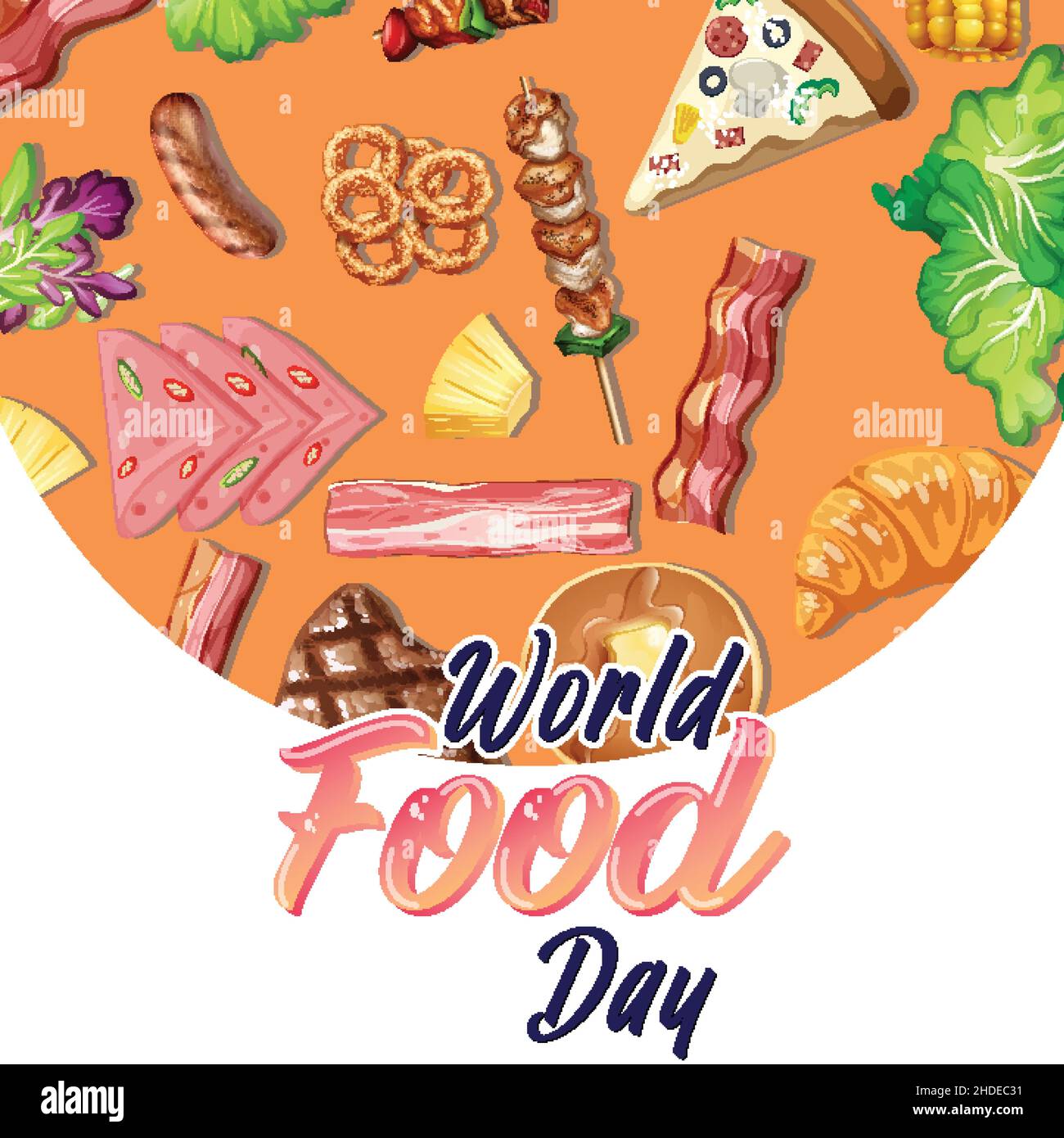 World food day banner design illustration Stock Vector Image & Art - Alamy