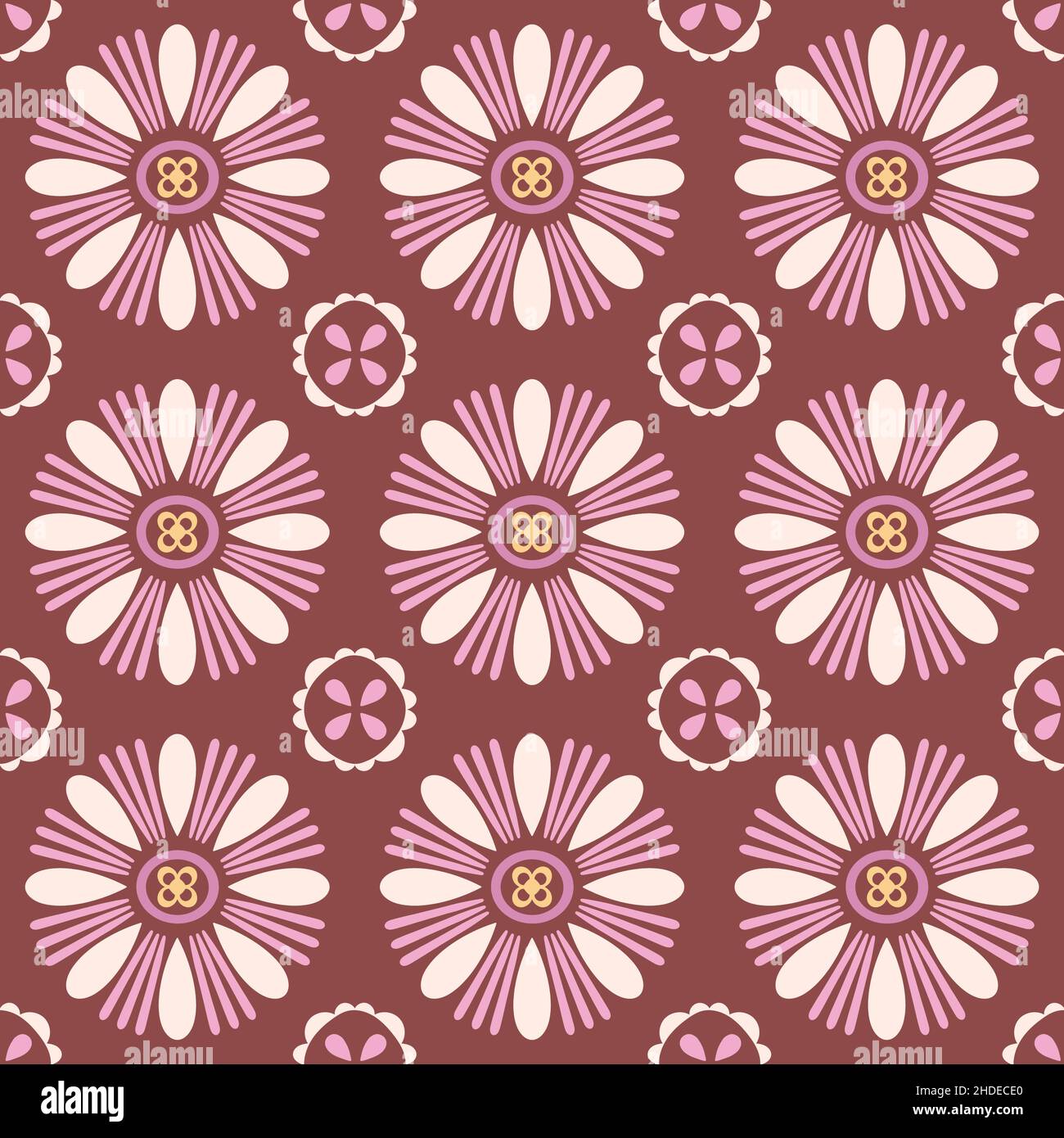 Tile pattern background vector. Seamless repeat floral design Stock ...