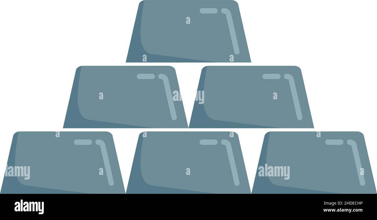 Metal bars icon. Flat illustration of Metal bars vector icon isolated ...