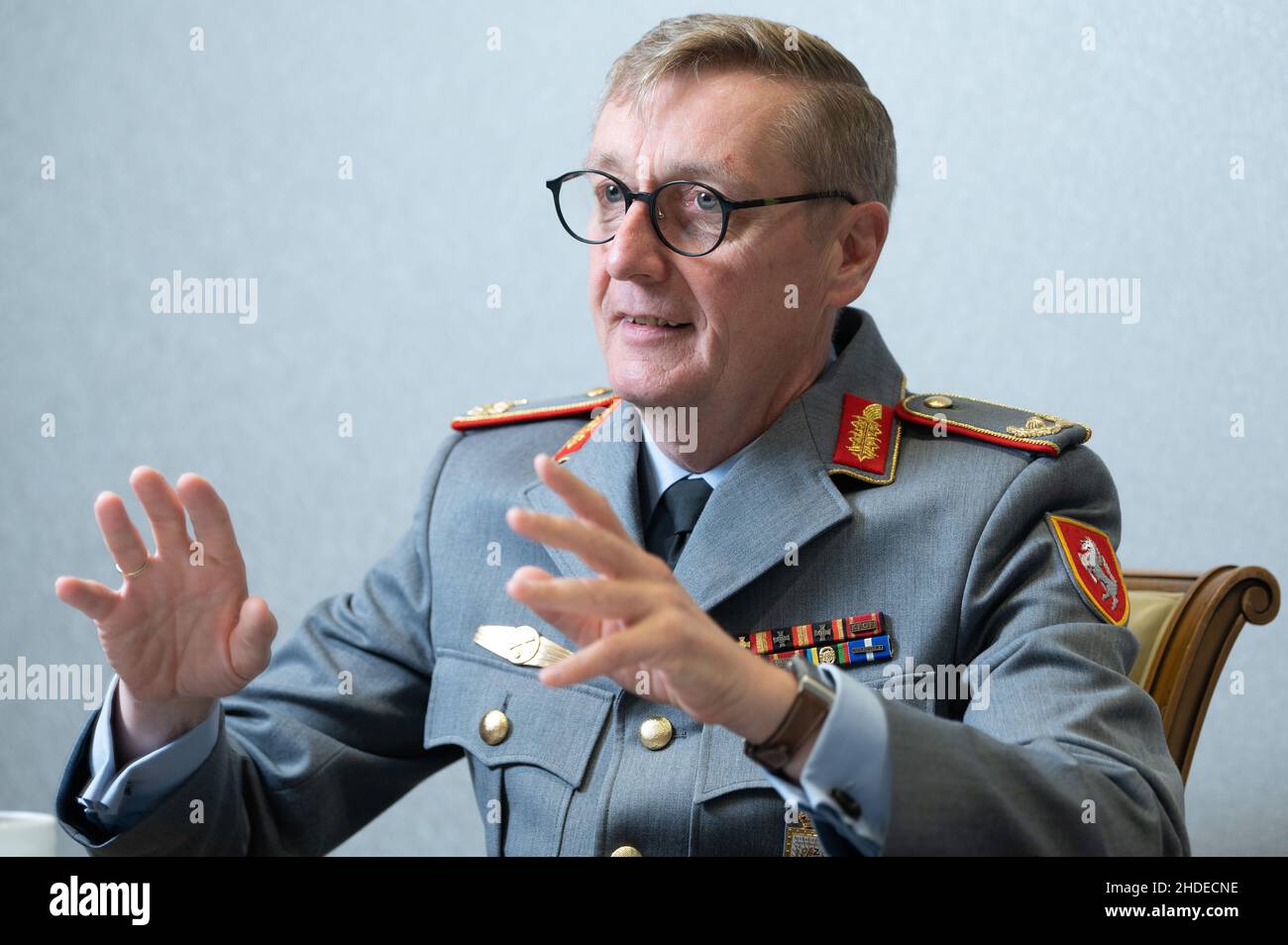 Dresden, Germany. 21st Sep, 2021. Ansgar Meyer, brigadier general and ...