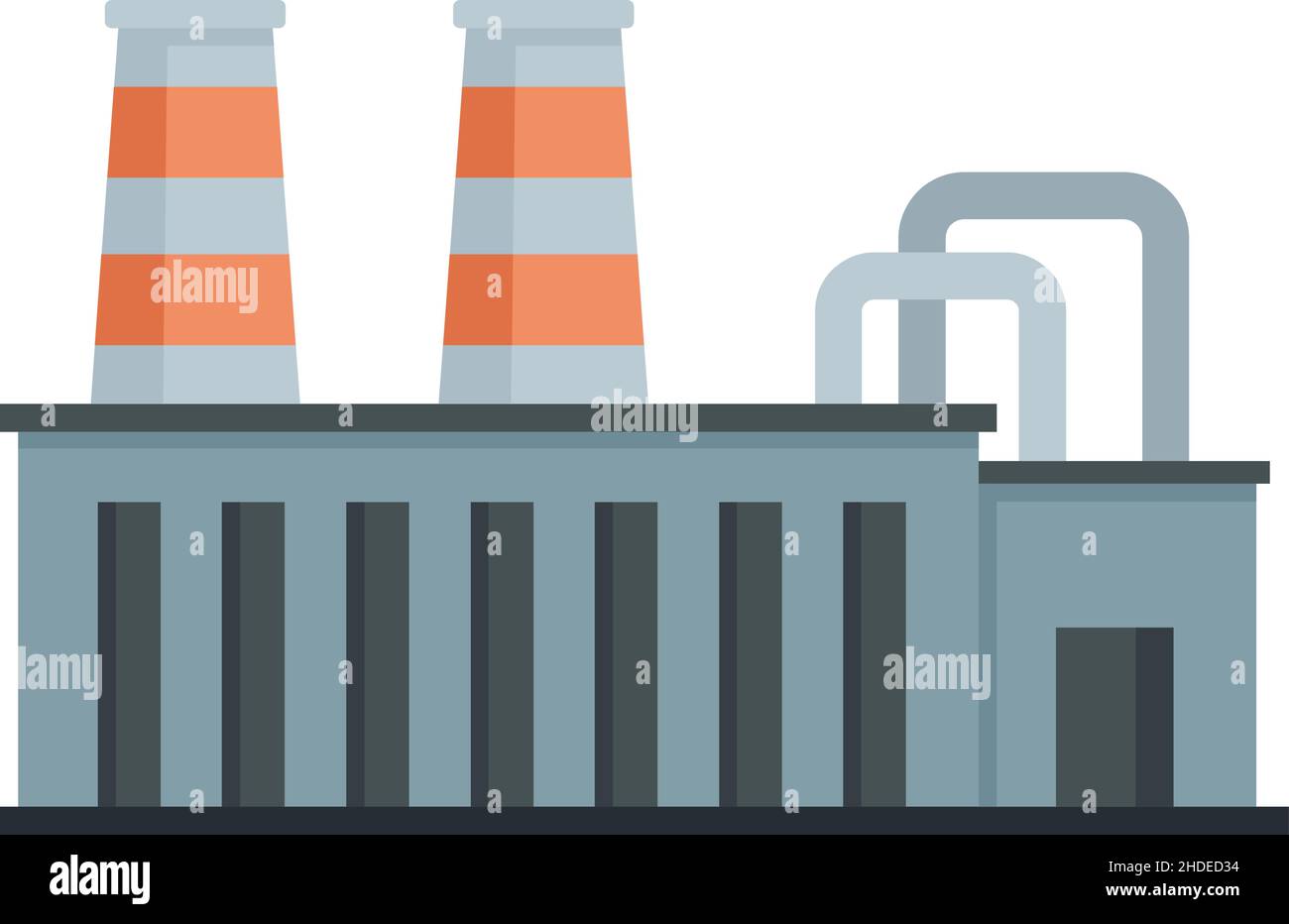 Steel factory icon. Flat illustration of Steel factory vector icon ...