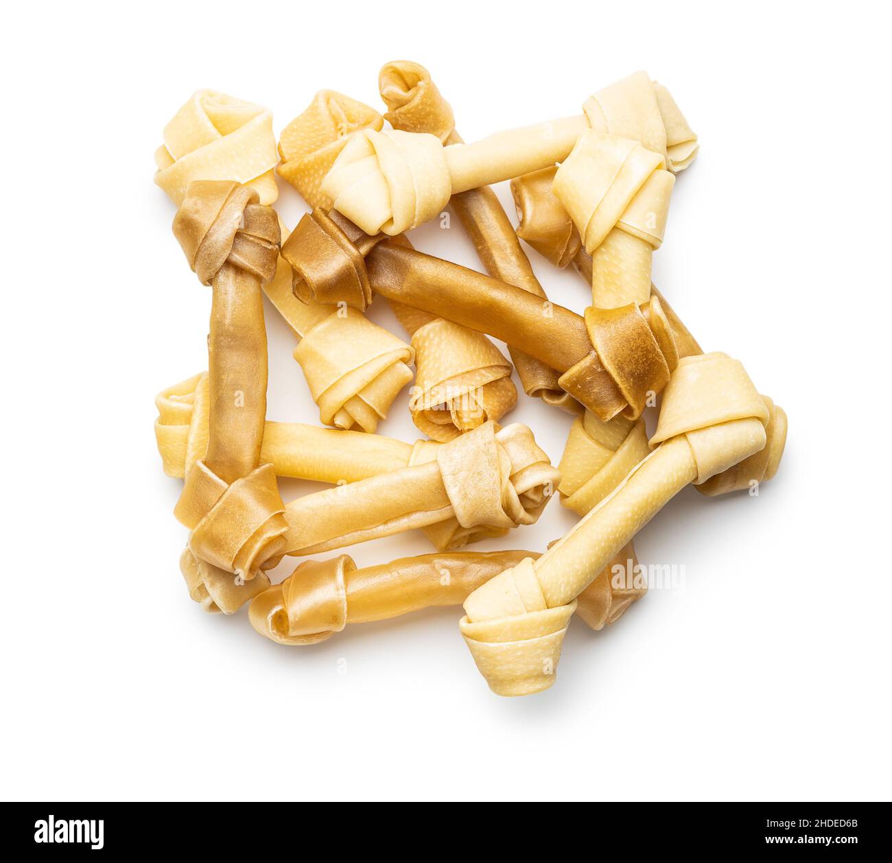 Delicacy for dogs. Chewing bone for dog isolated on white background ...