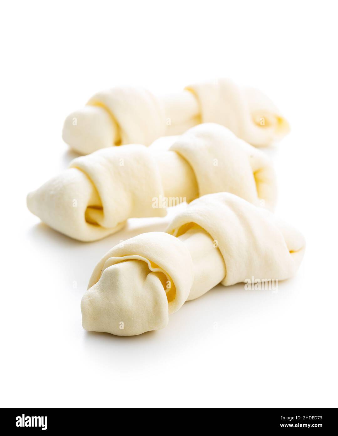 Delicacy for dogs. Chewing bone for dog isolated on white background ...