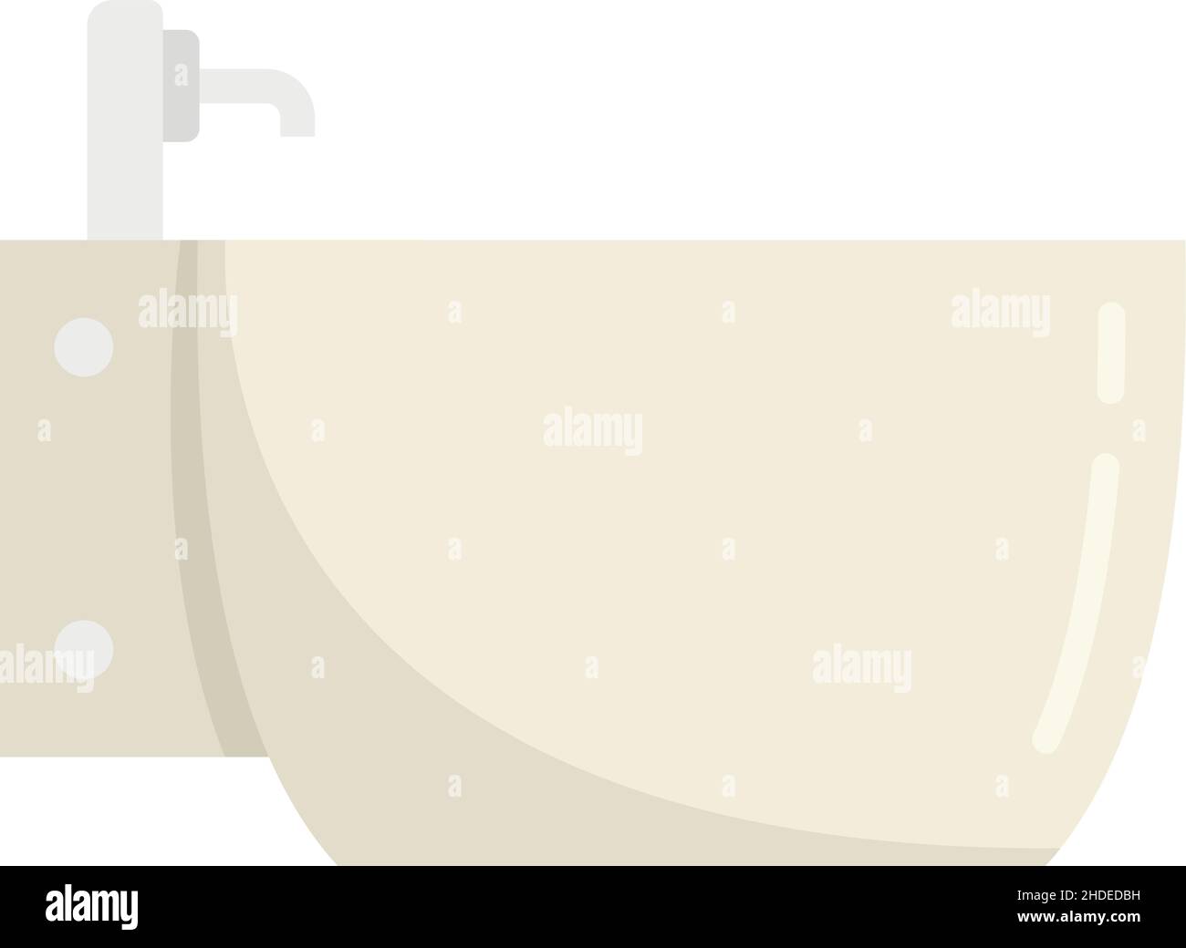 Bidet icon. Flat illustration of Bidet vector icon isolated on white ...