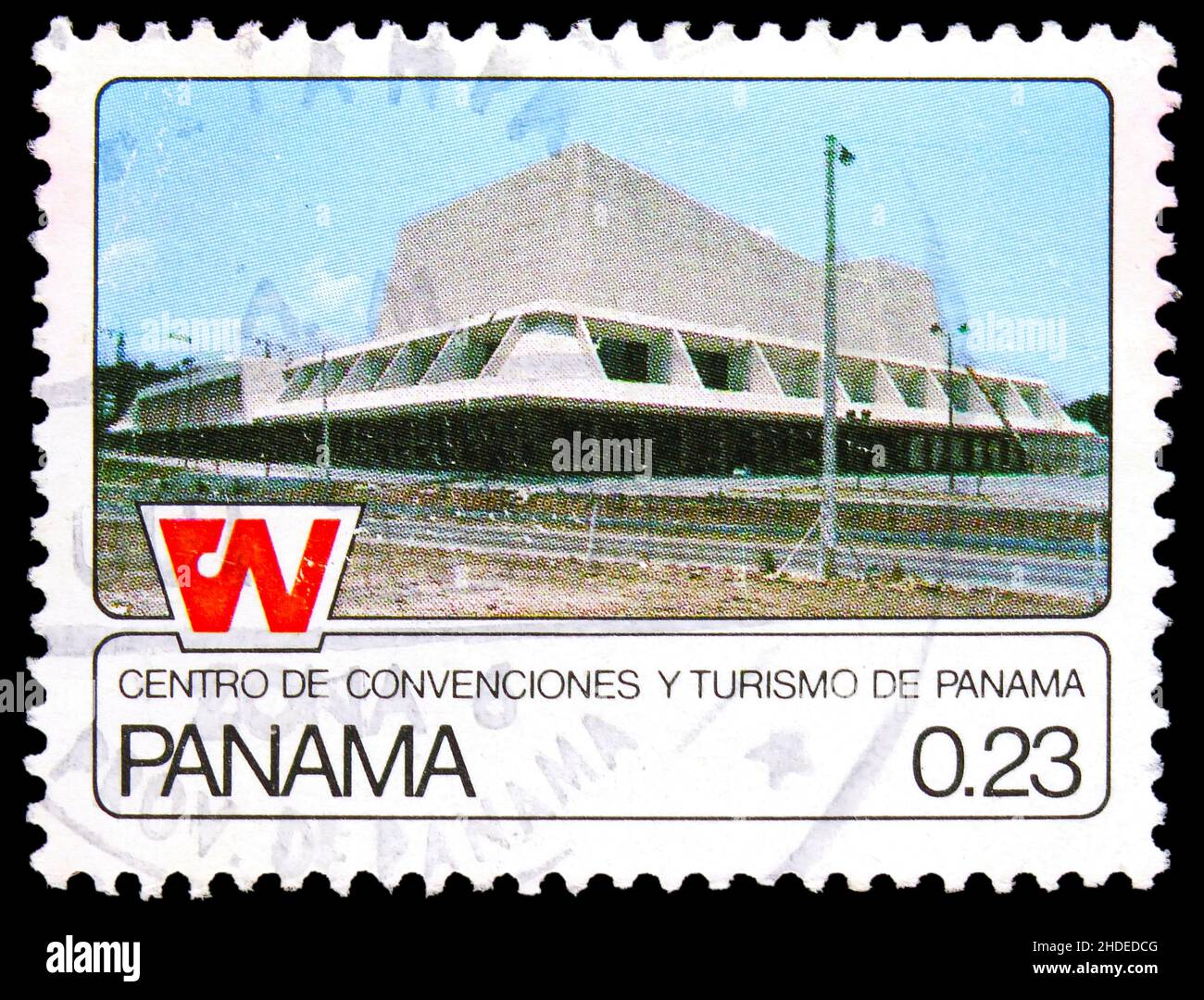 MOSCOW, RUSSIA - NOVEMBER 4, 2021: Postage stamp printed in Panama ...