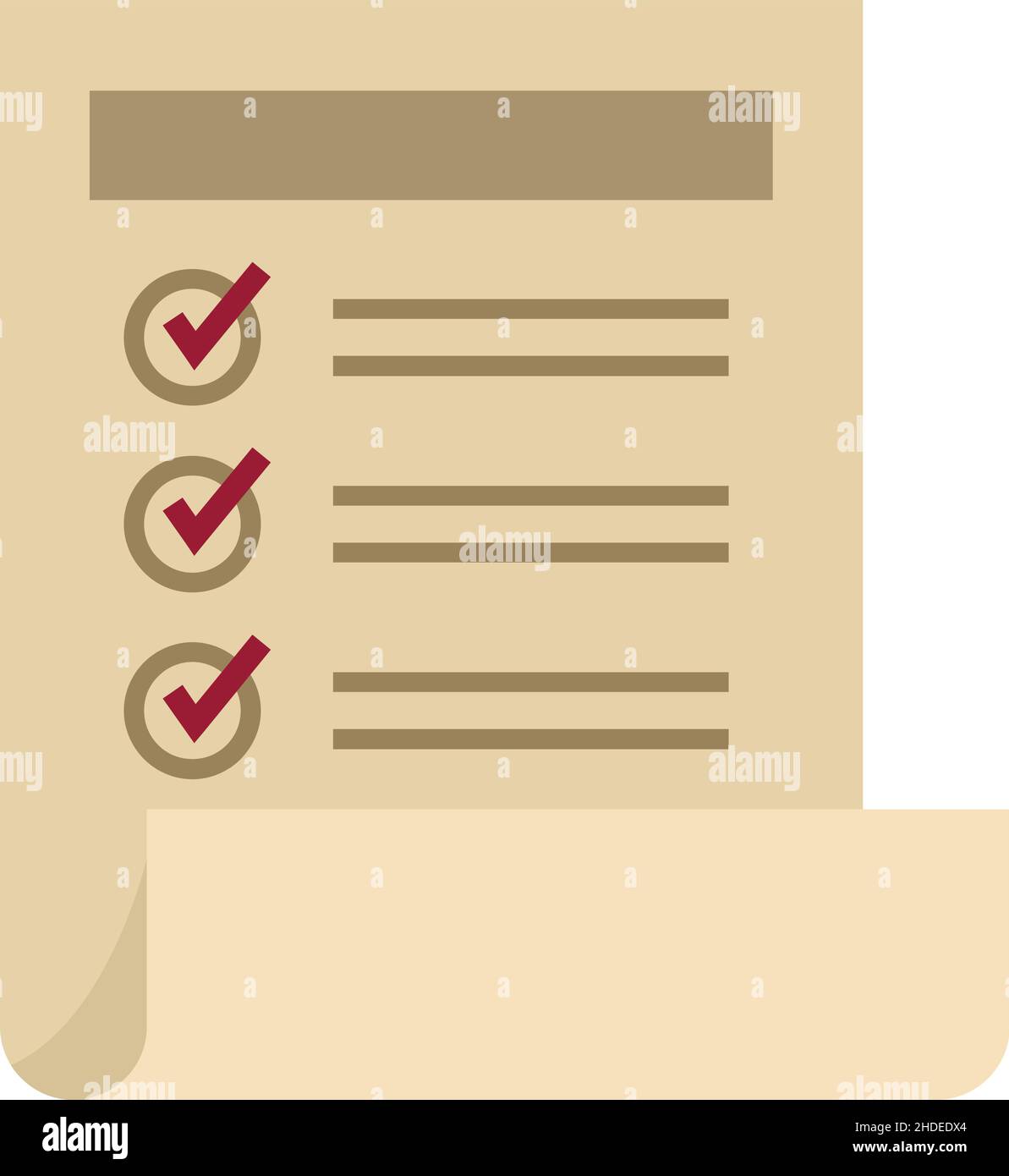 Attestation icon. Flat illustration of Attestation vector icon isolated ...