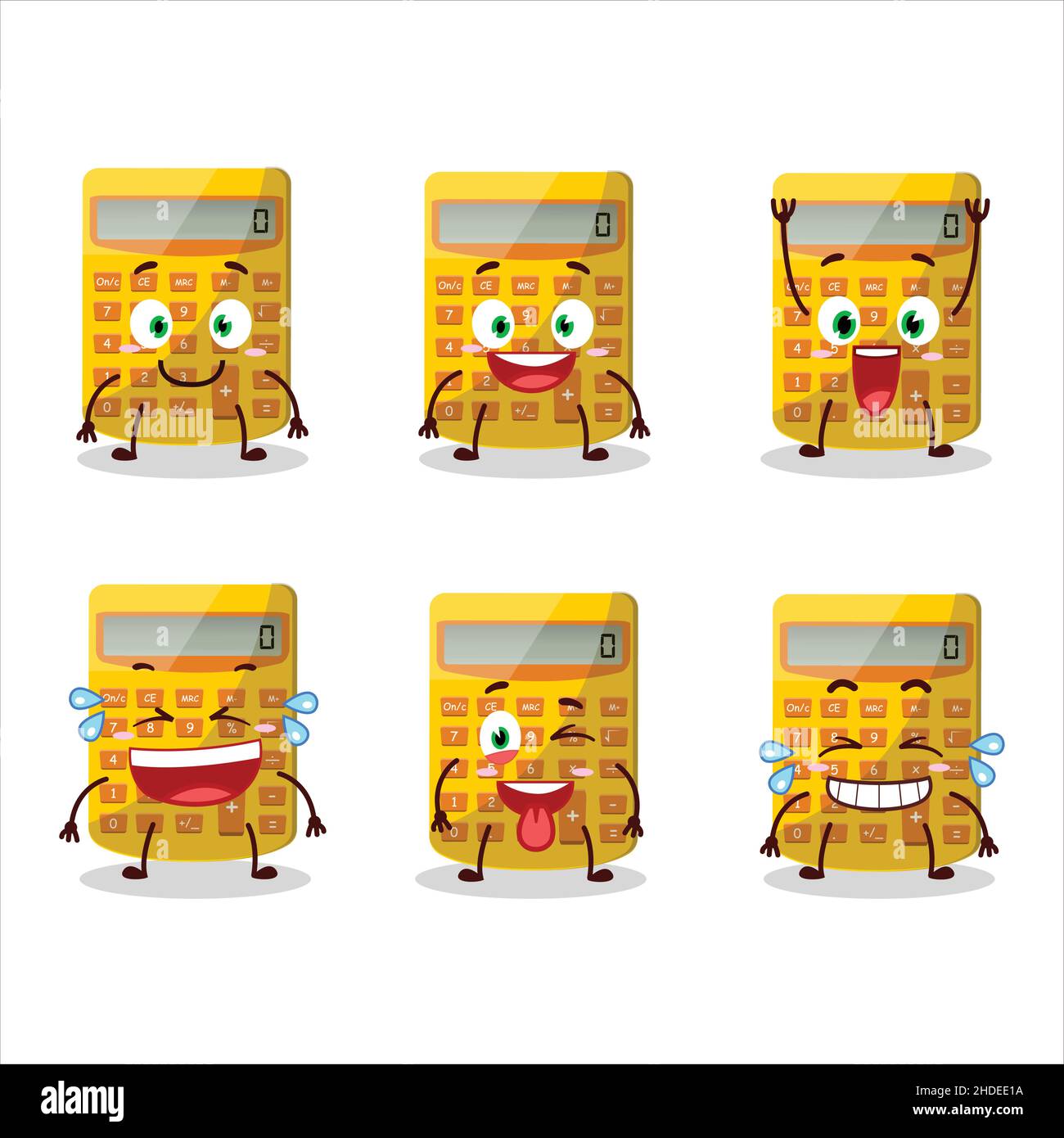 Calculator funny character isolated icon hi-res stock photography and ...