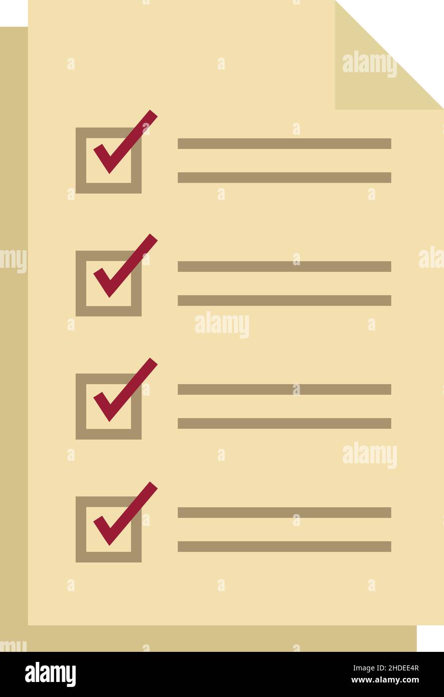 Attestation service icon. Flat illustration of Attestation service ...