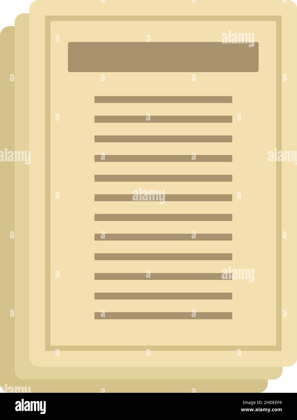 Attestation papers icon. Flat illustration of Attestation papers vector ...