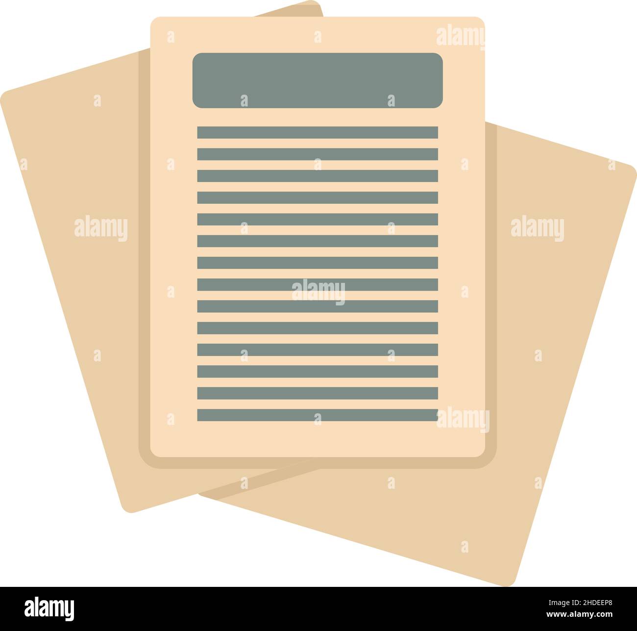 Archive documents icon. Flat illustration of Archive documents vector ...