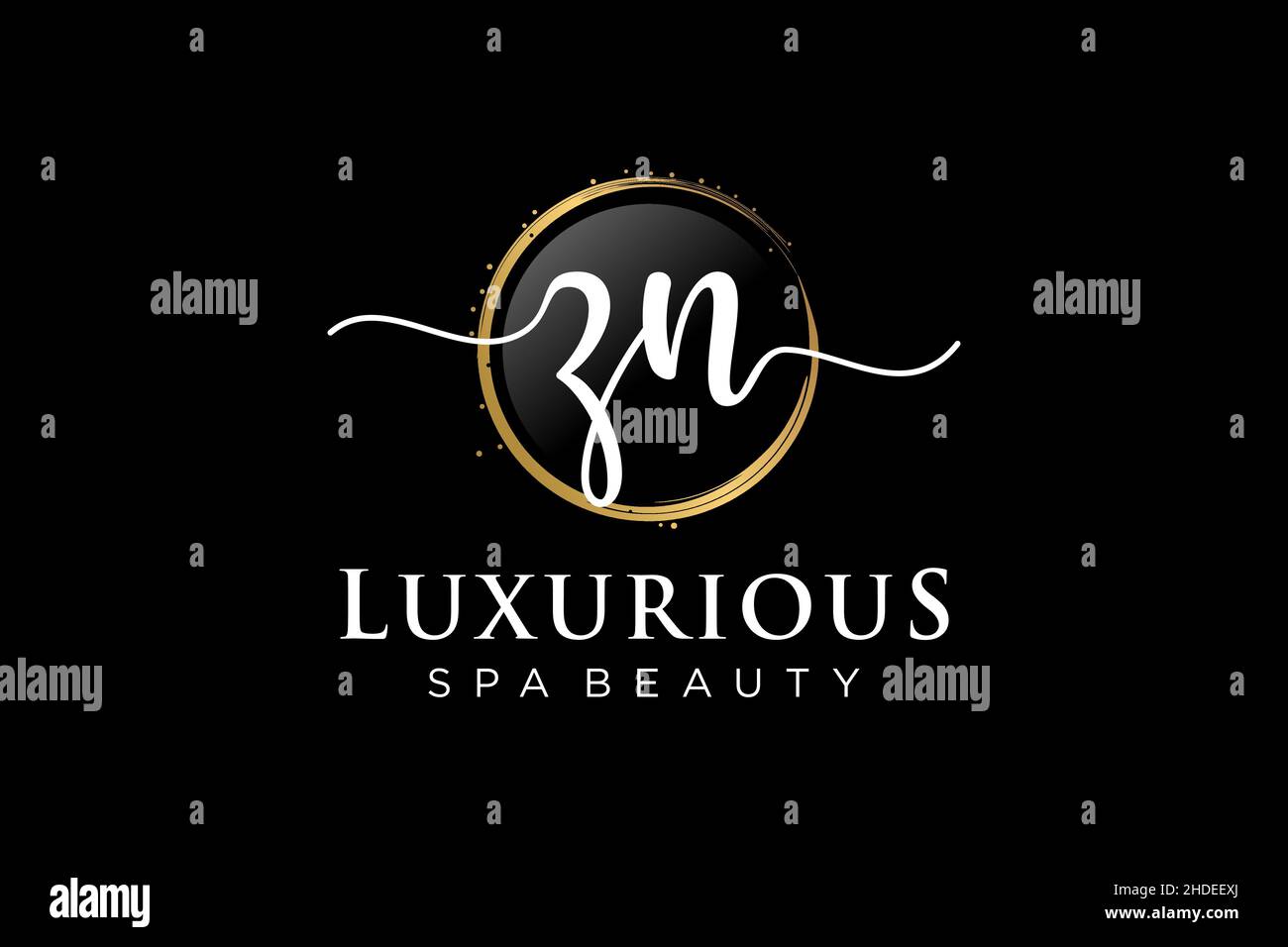 Initial ZN feminine logo. Usable for Logo for fashion,photography, wedding, beauty, business ...