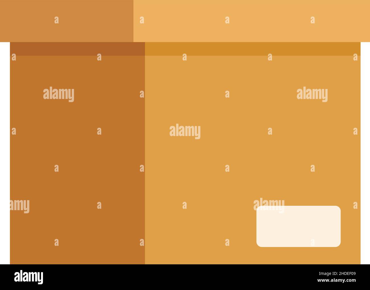 Documents carton box icon. Flat illustration of Documents carton box ...