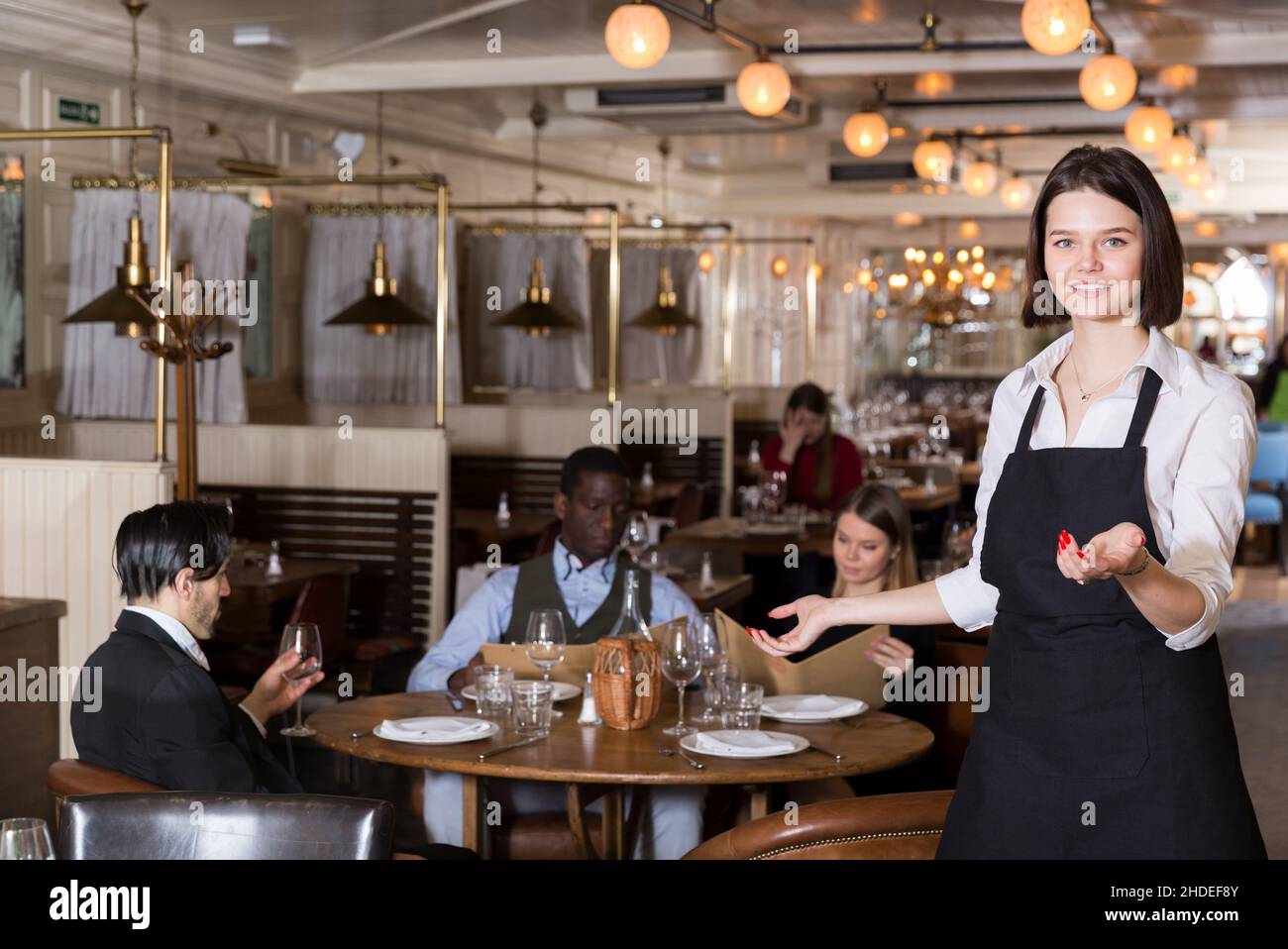 Business meeting in restaurant kitchen hi-res stock photography and ...