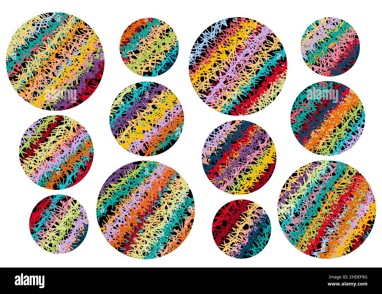 Coloured set with circle dots for cards and linens and kids and ...