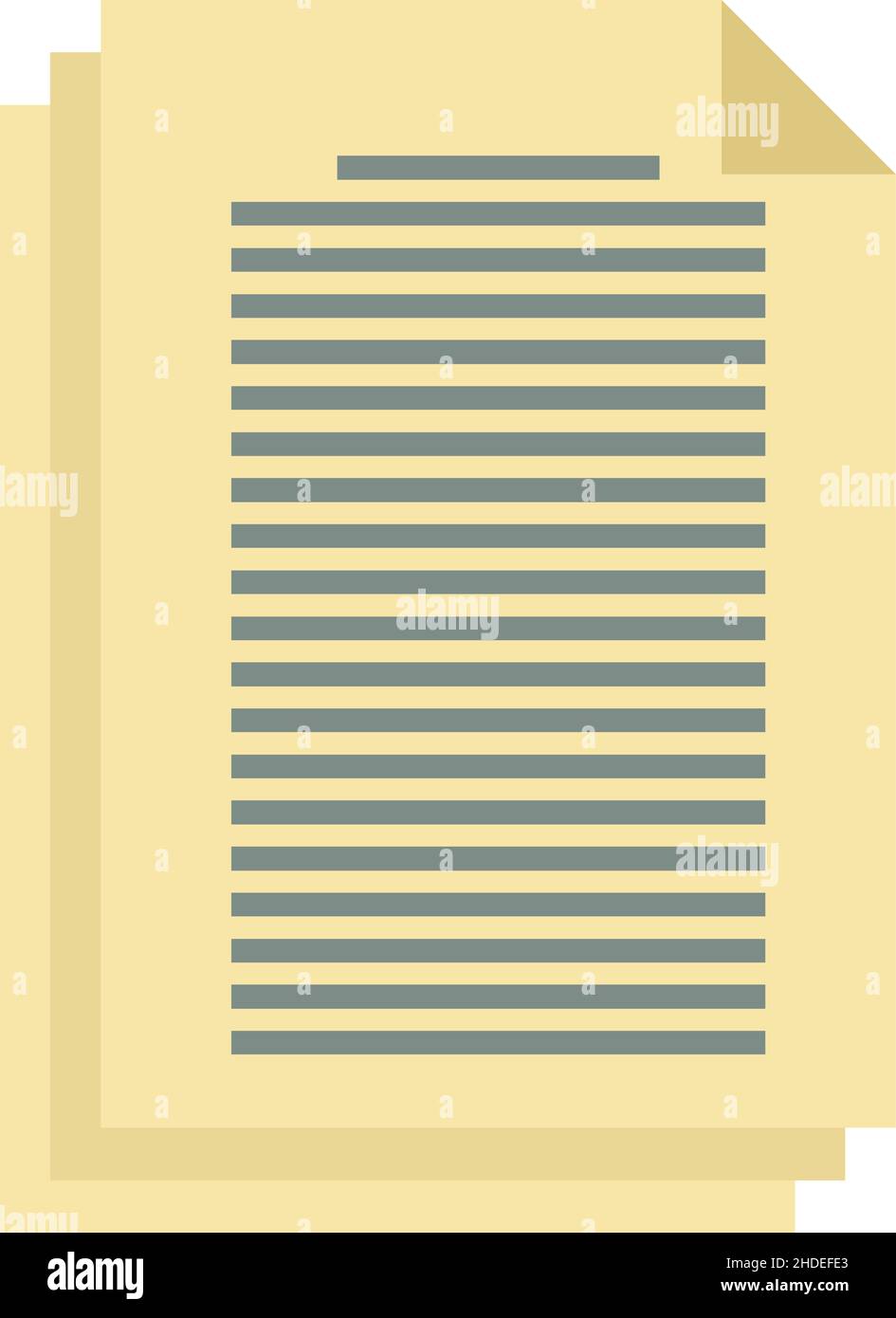 Old documents icon. Flat illustration of Old documents vector icon ...