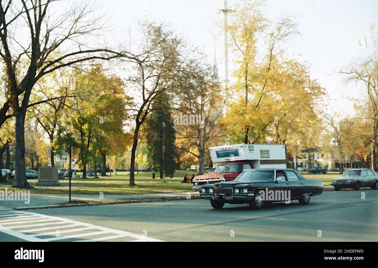 The Battle Green where the first shots of the American Revolutionary ...