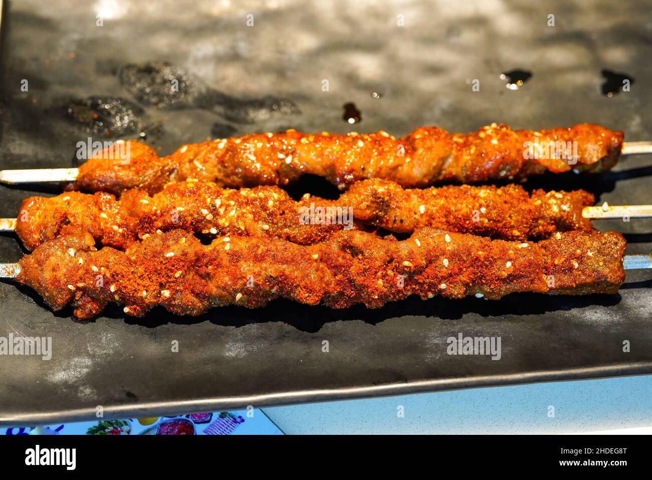 Hanging kebab hi-res stock photography and images - Alamy
