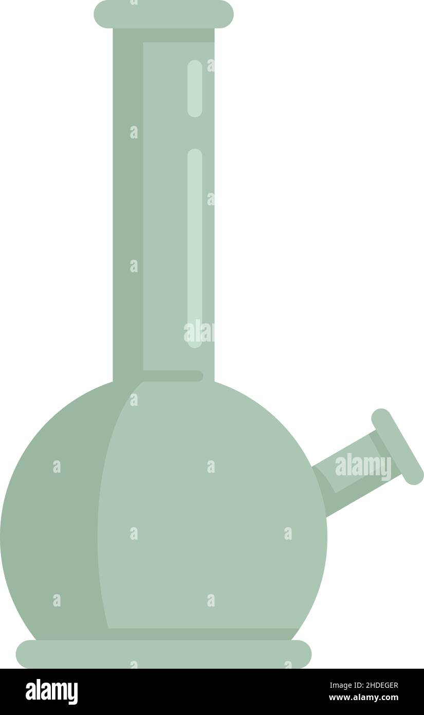 Hookah glass pot icon. Flat illustration of Hookah glass pot vector ...
