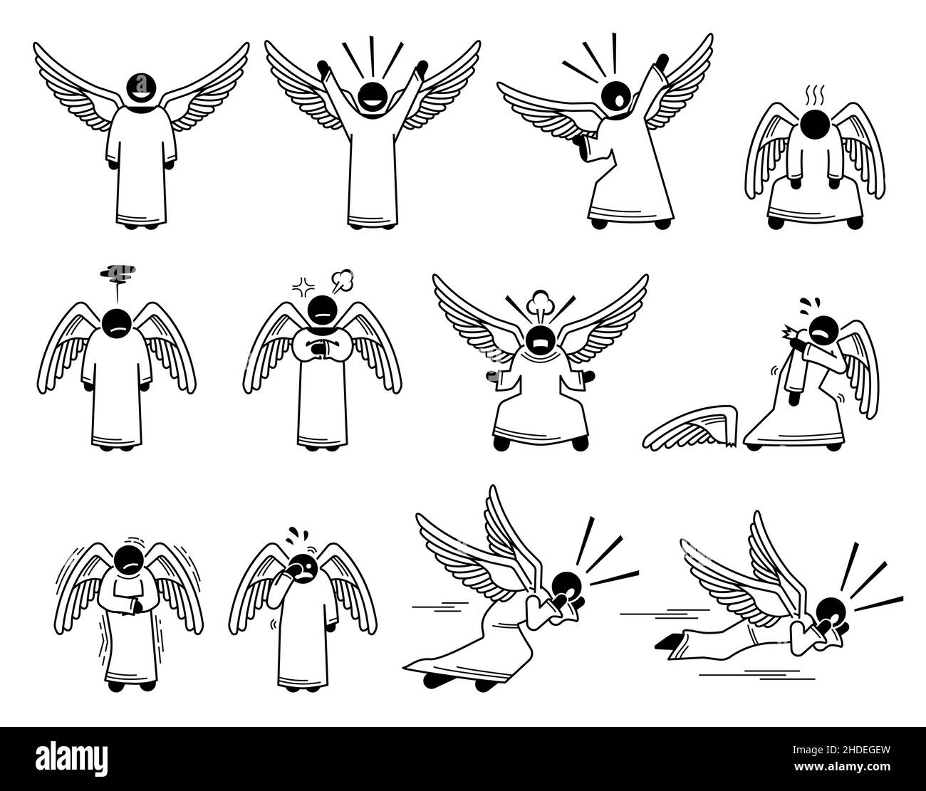 Crying angels Stock Vector Images - Alamy