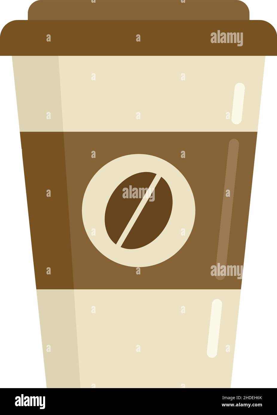 To go coffee cup icon. Flat illustration of To go coffee cup vector icon isolated on white ...