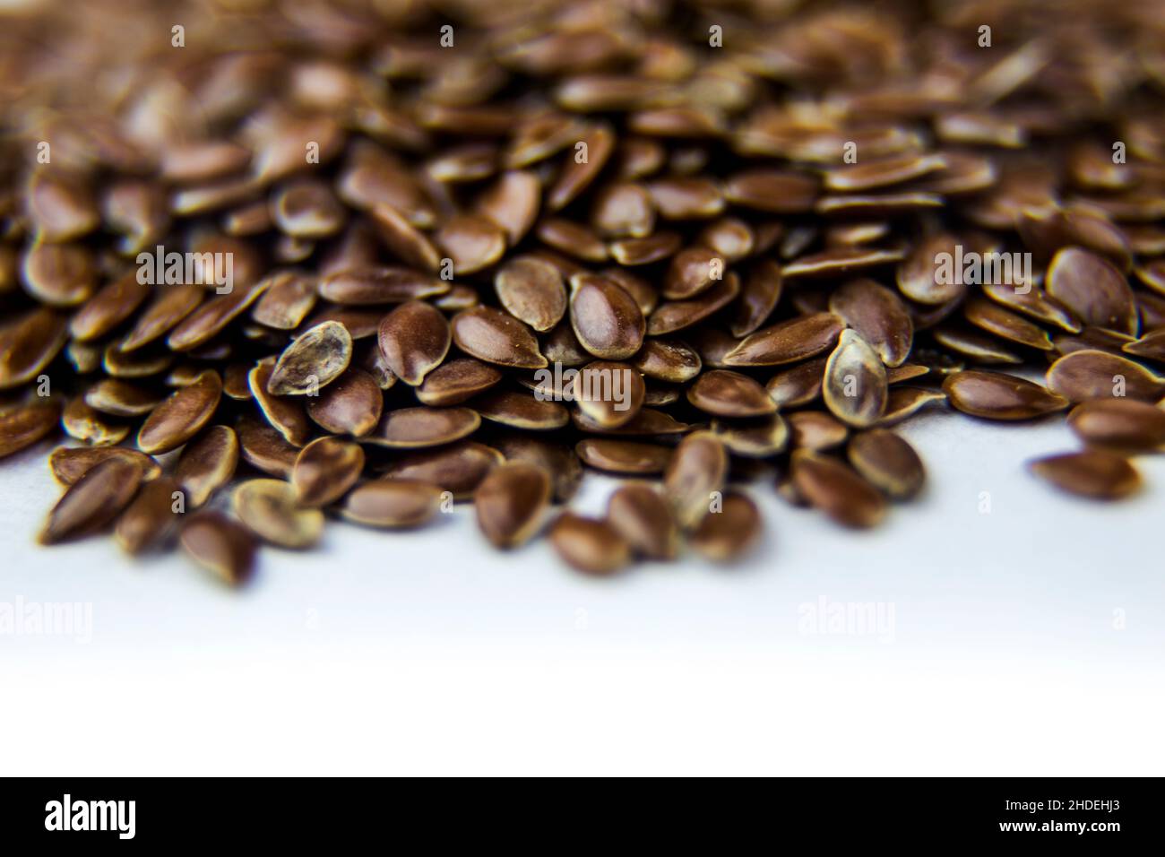 Flax seed grain, linseed, healthy seed Stock Photo - Alamy